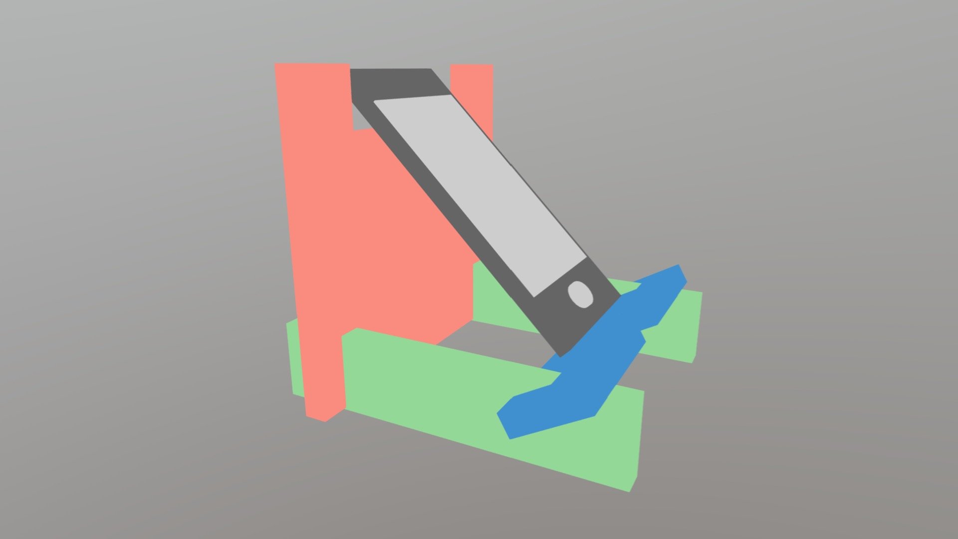 Simple Mobile phone stand. - 3D model by Homwlink [f214344] - Sketchfab