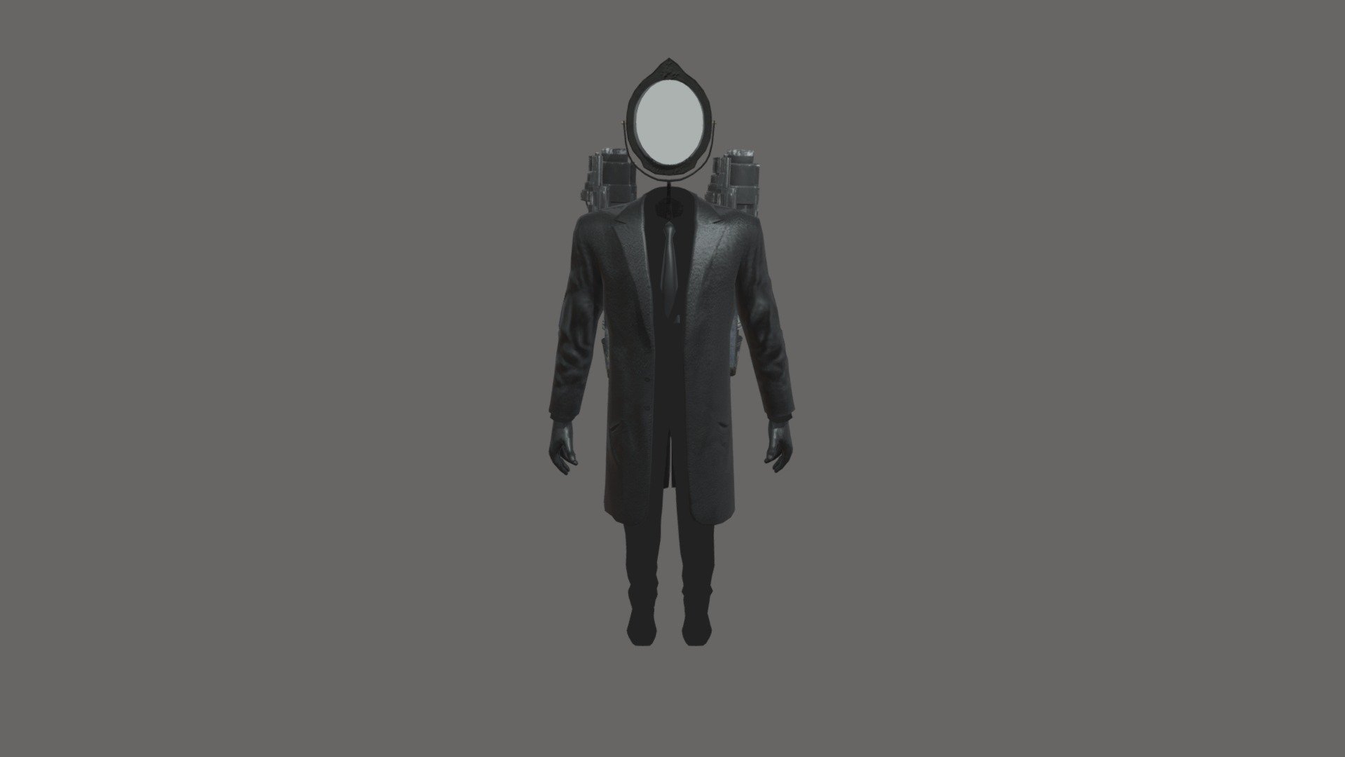 Large Mirror Man - Download Free 3D model by dislear [f214dad] - Sketchfab