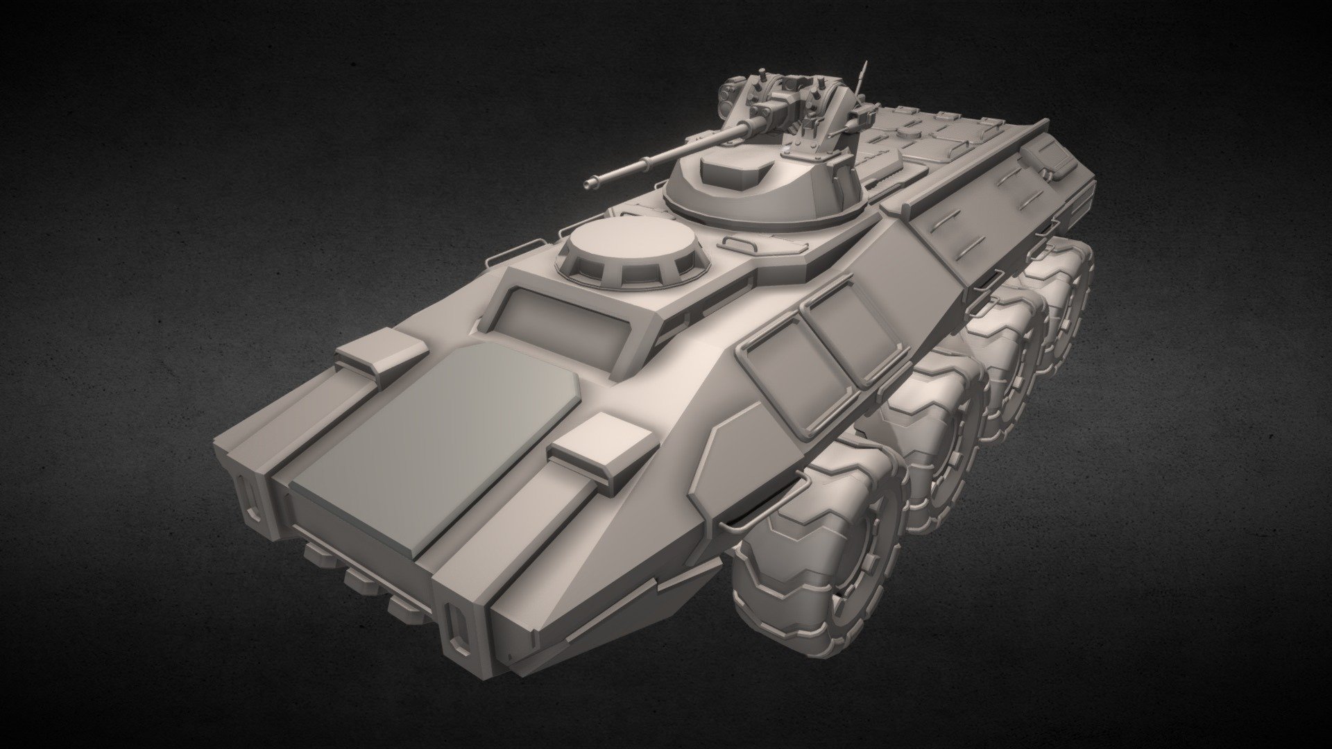 БТР or APC - 3D model by DanKK333 [f2163b4] - Sketchfab
