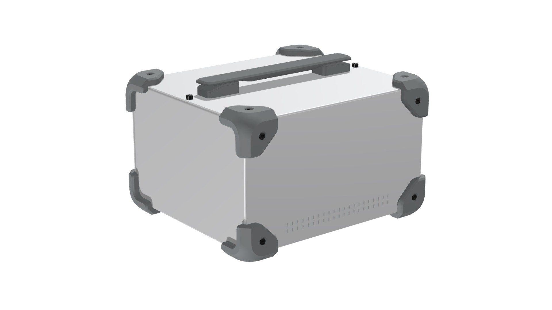METAL CASE with CORNER GUARD - MCG (Silver&Gray) - 3D model by ...