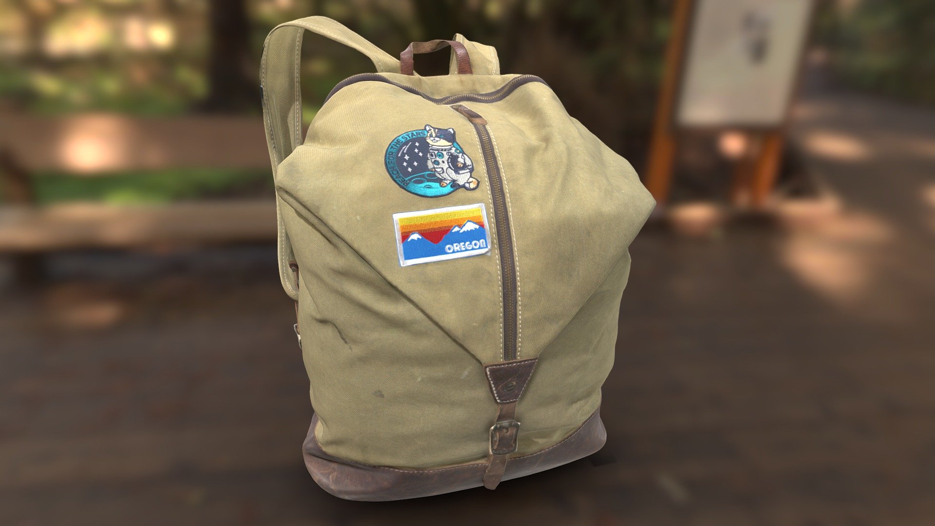Green Backpack 3D Scan - Download Free 3D model by Arkify 3D (@arkify ...