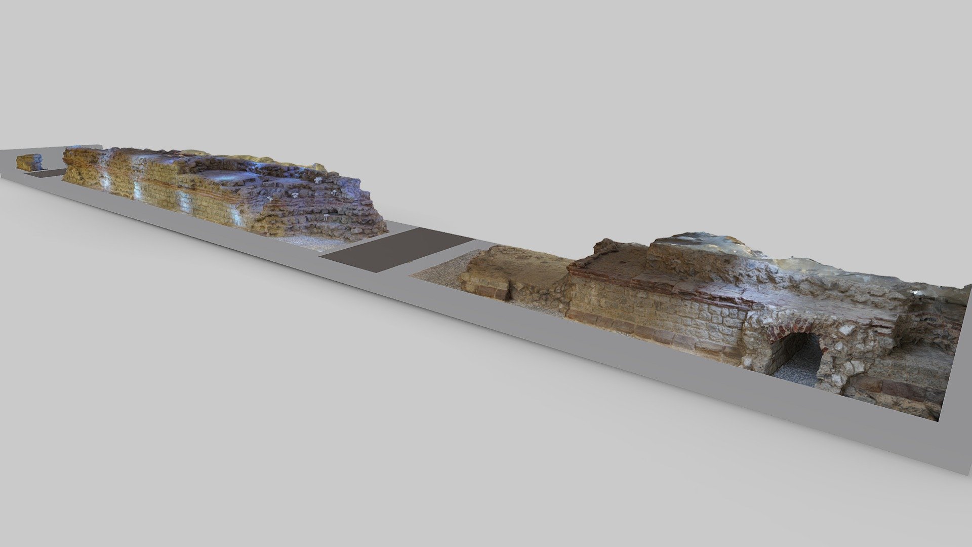 London Roman Wall America Square - Download Free 3D model by artfletch ...