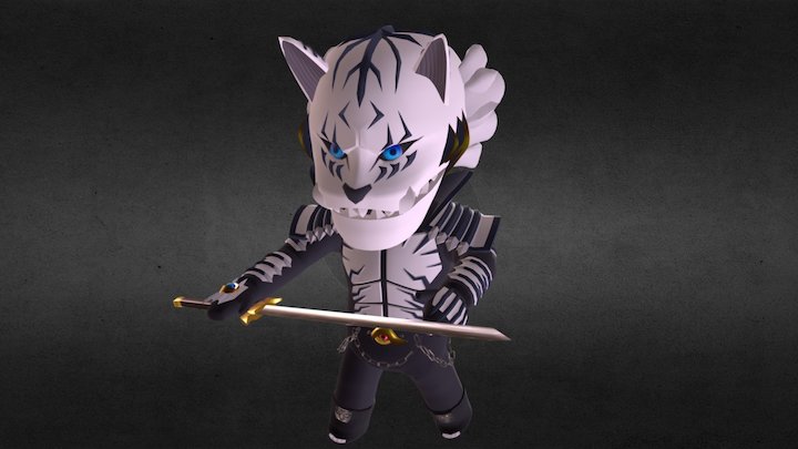 Byakko-white-divine-tiger-of-west 3D models - Sketchfab