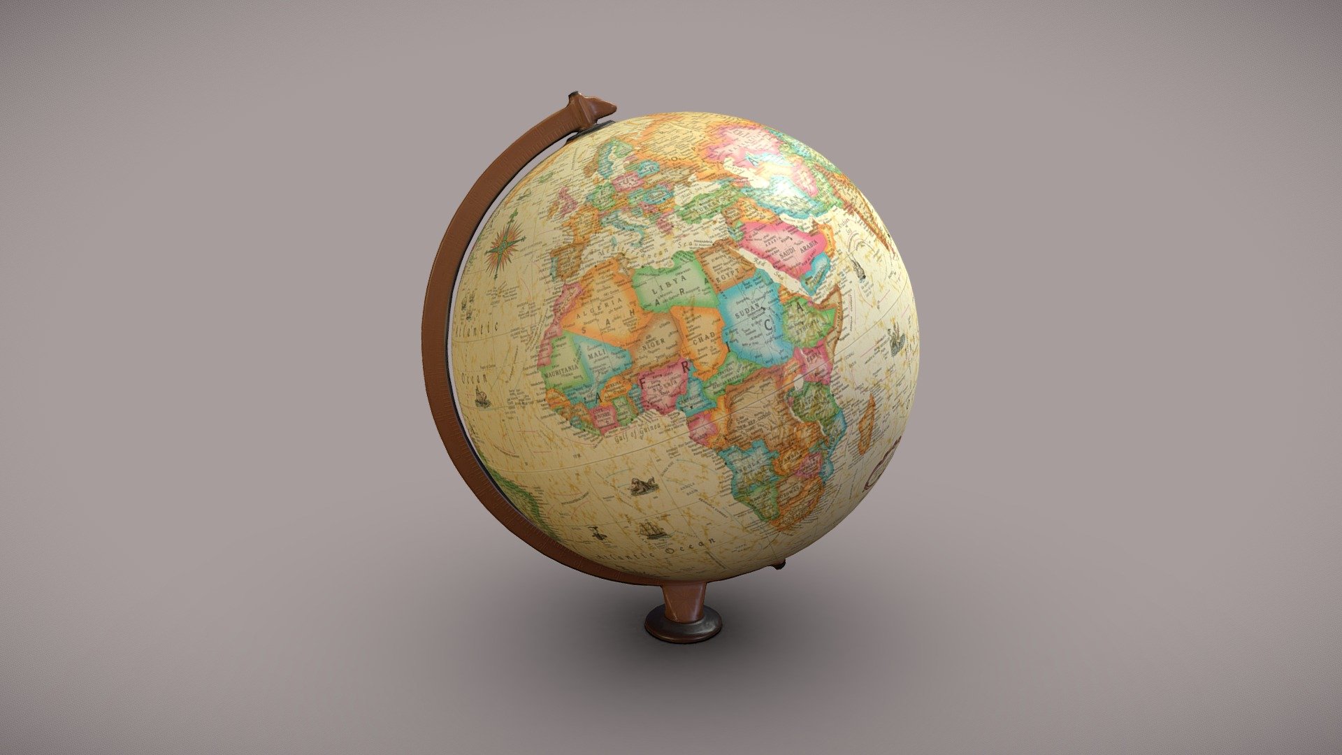 Globe - Download Free 3D model by Lassi Kaukonen (@thesidekick ...