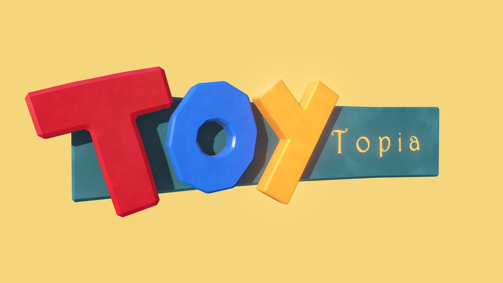 Toytopia Logo Sign - 3D model by daynke [f21e1f5] - Sketchfab