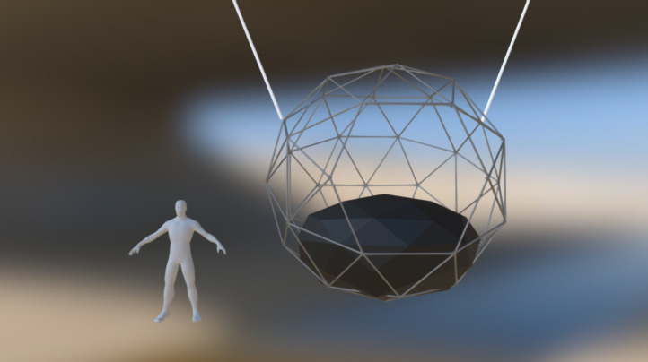 Hanging Geoball with pad - 3D model by Brian Korsedal (@BrianKorsedal ...