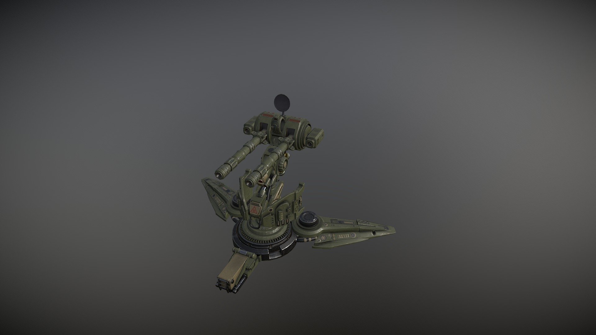 Auto Turret - 3D model by ZbigniewKonarzewski [f221b65] - Sketchfab