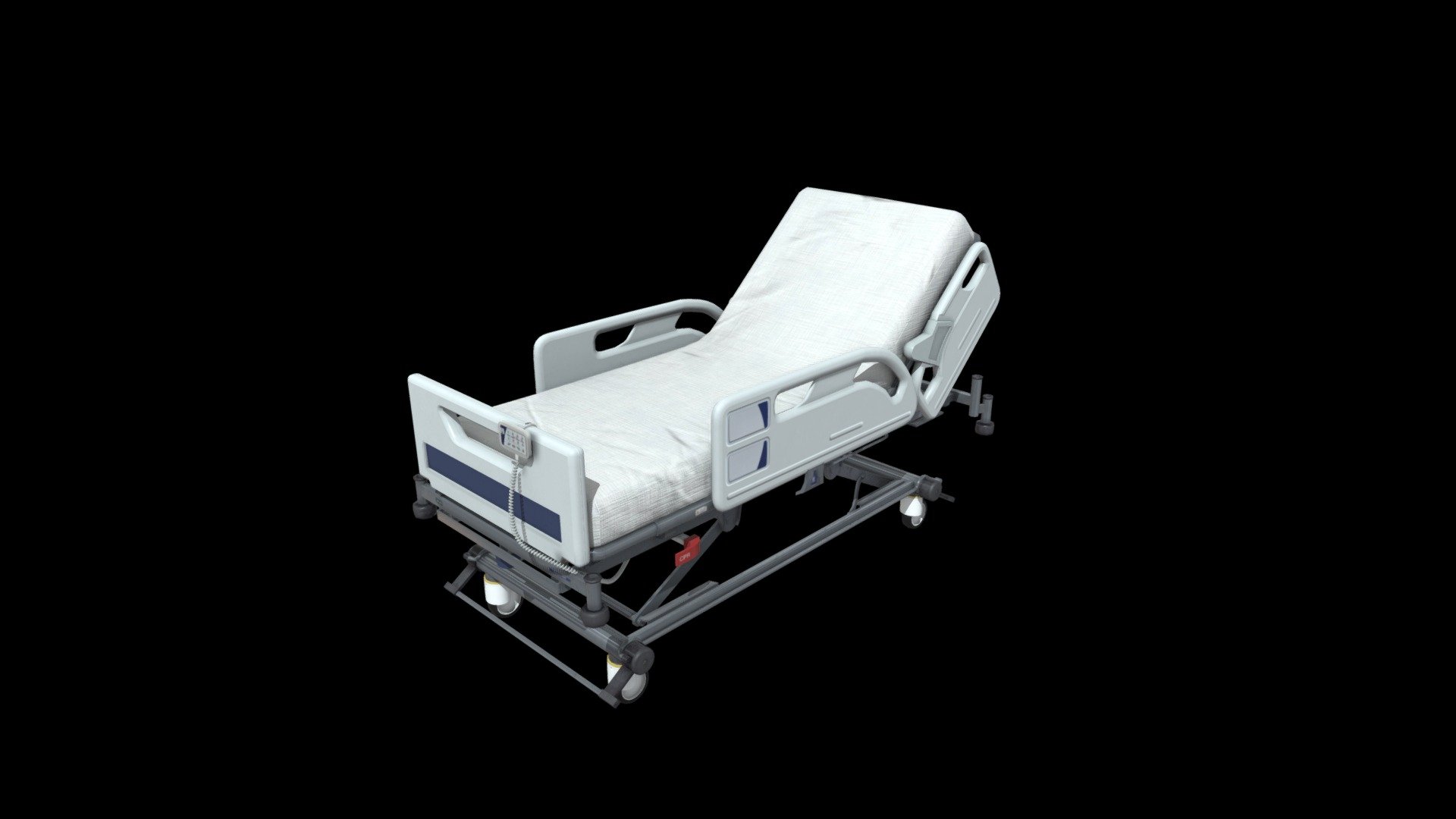 Enterprise 5000 Hospital Bed - 3D model by DigitalMediaLab [f223f30 ...