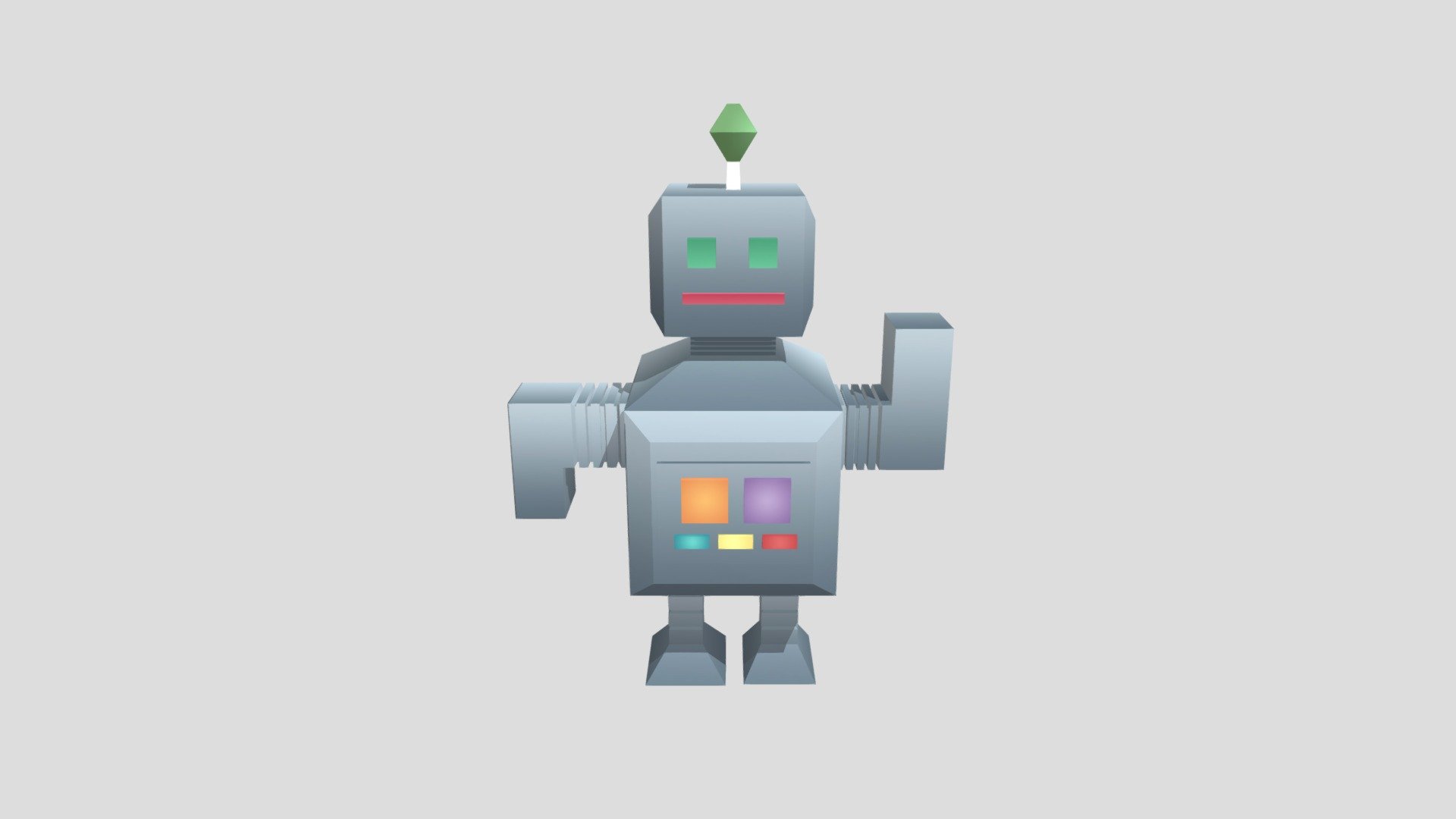 Robot! - Download Free 3D model by Skeleben [f225601] - Sketchfab