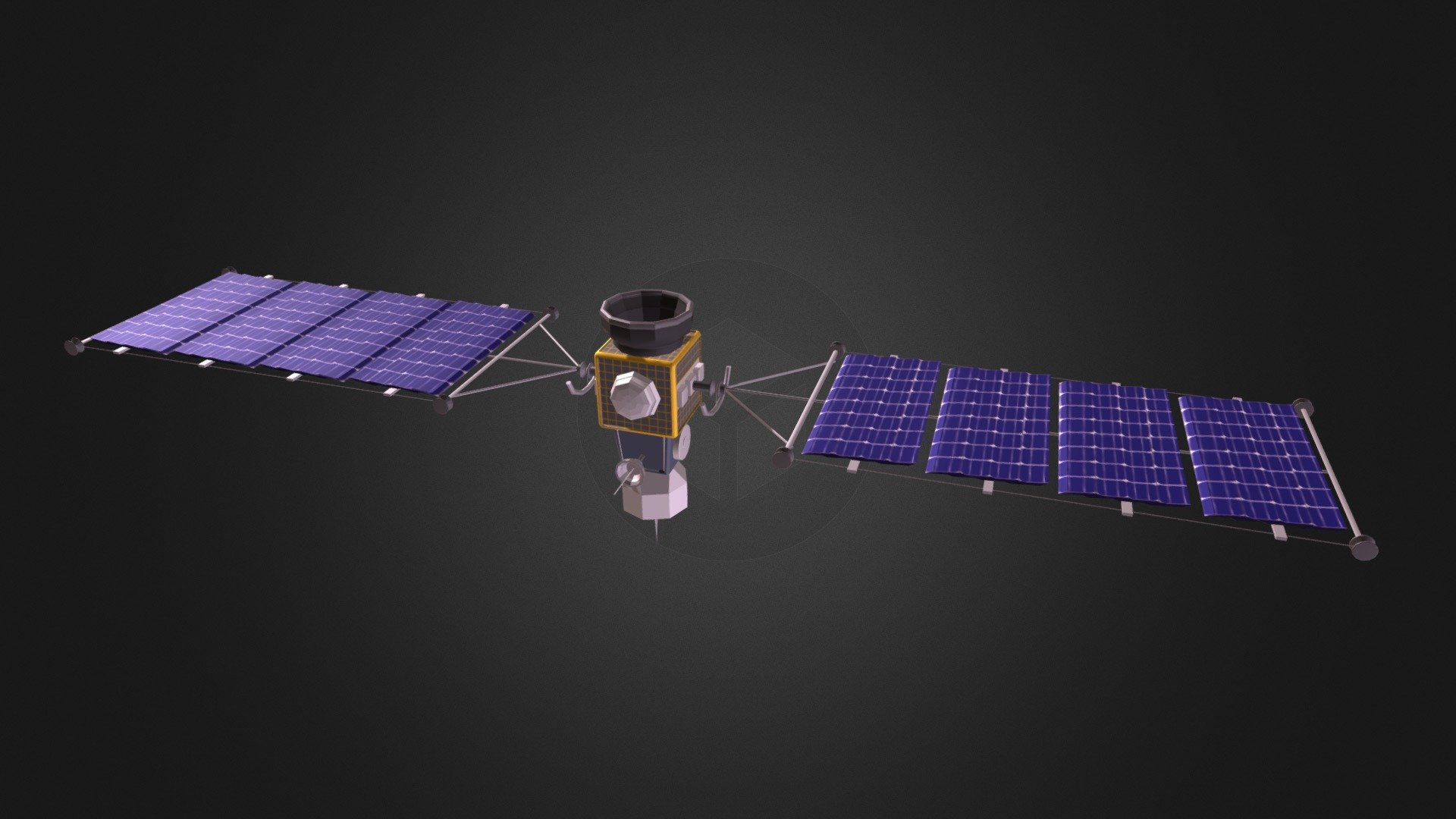 Low poly satellite - Download Free 3D model by icilaba (@laba39 ...