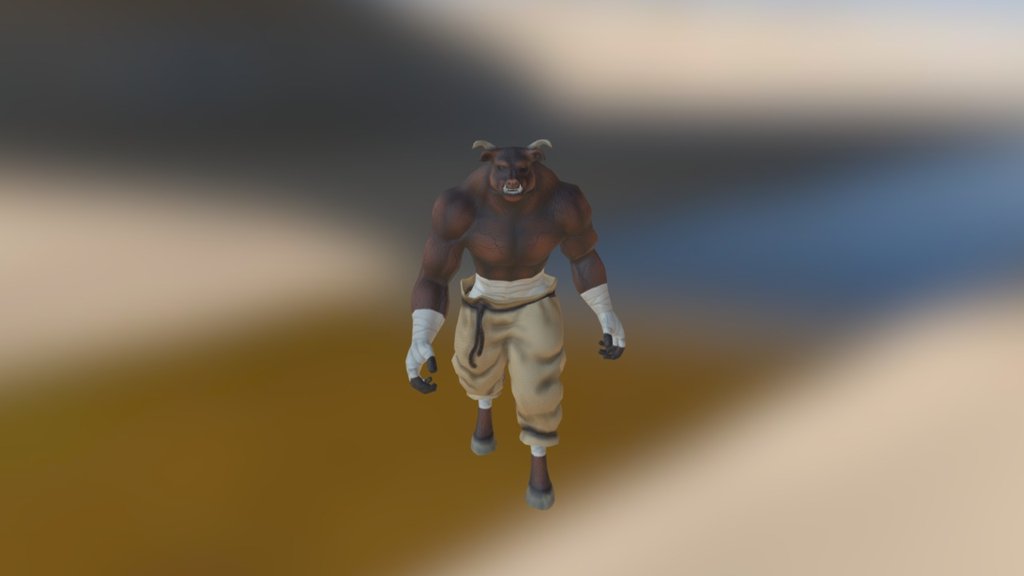 Animation Minotaur Walk - 3D model by Amara [f2299bf] - Sketchfab