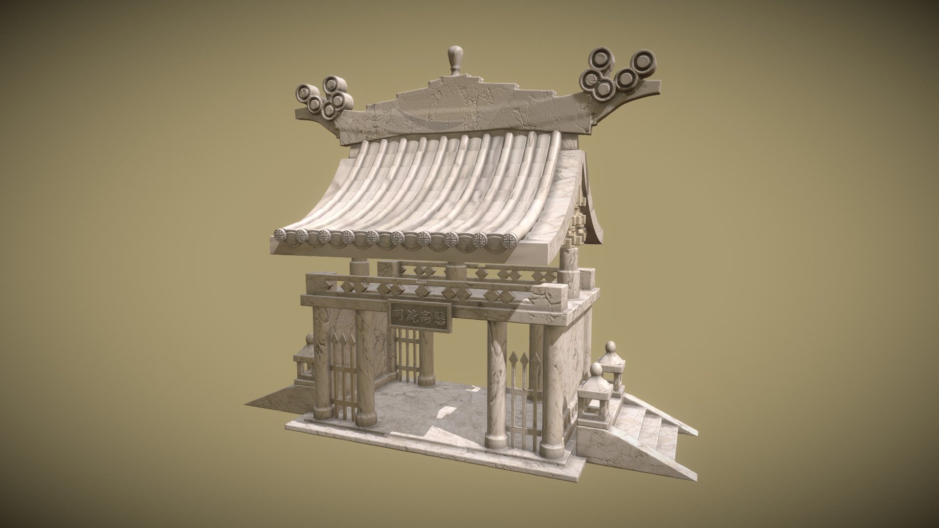 Chinese temple [raw version] - 3D model by Mikoldman (@chui) [f229ed2 ...