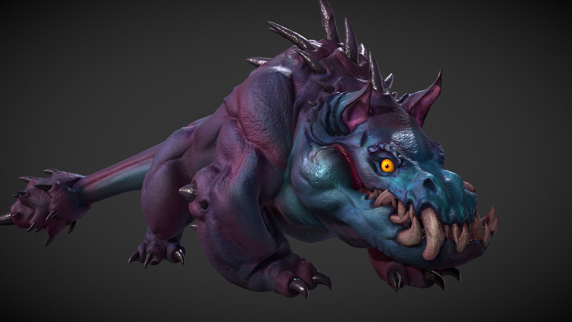 Muncher Animation Test - 3D model by Jenise Ong (@jenise_ong) [f22a162 ...