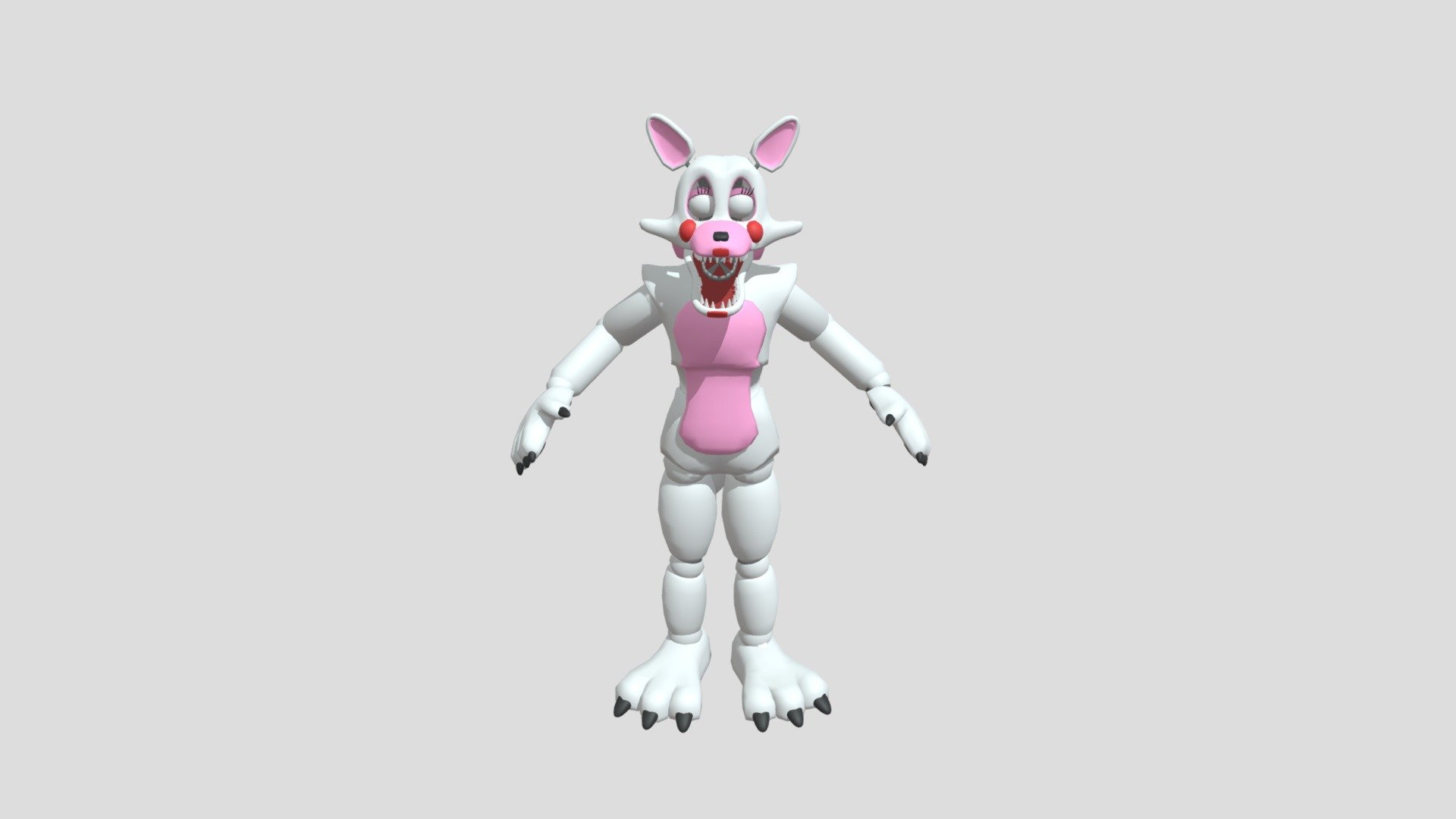 Pre-Mangle - FNAF 2 // Qutiix - Download Free 3D model by ⛤ 💜 Certified ...