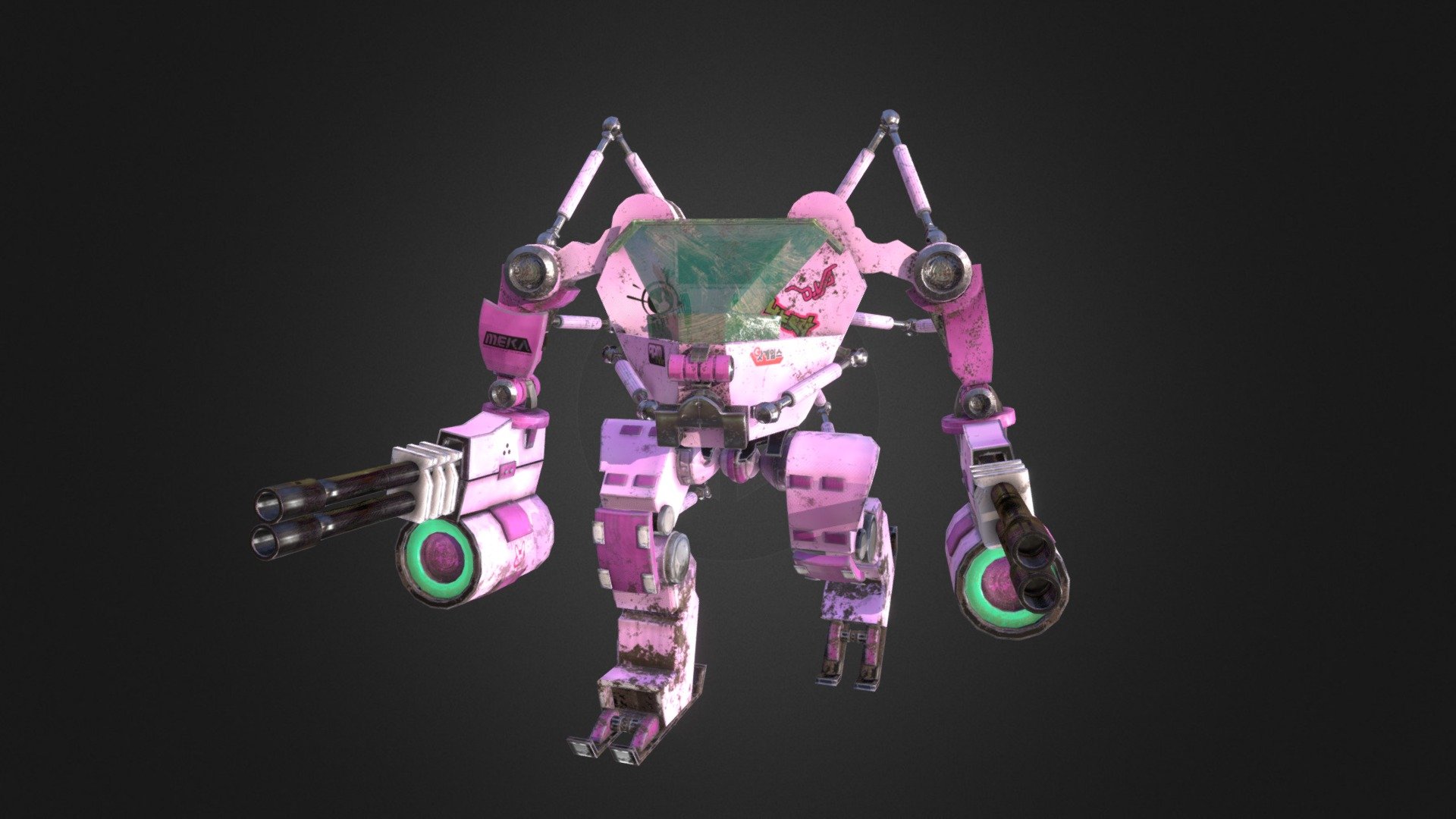 MEKA - 3D model by Steven.Estrada [f22b23d] - Sketchfab