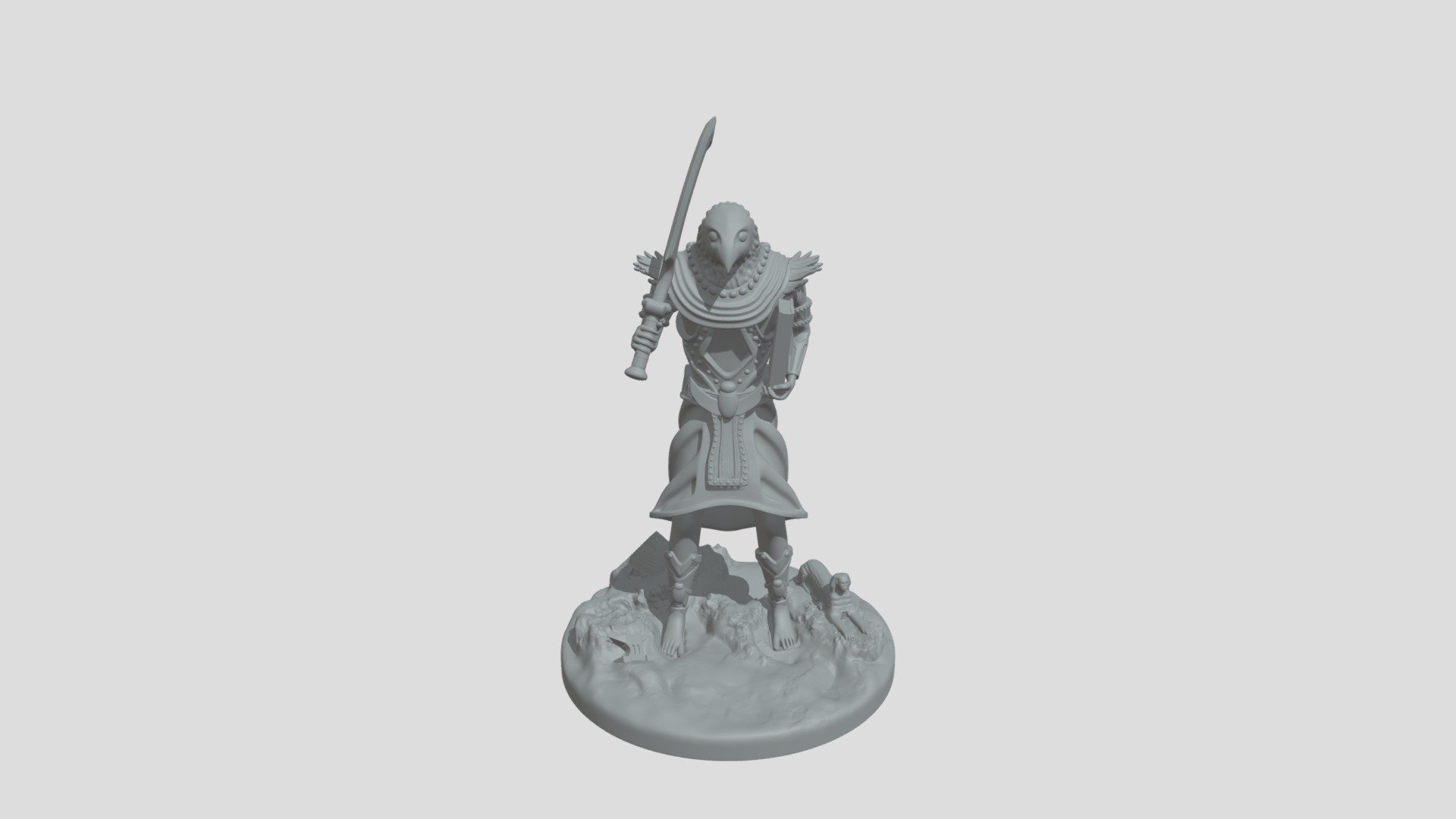 God Horus Miniature Print - 3D model by Joel (@JoelKilb) [f22d2f7 ...