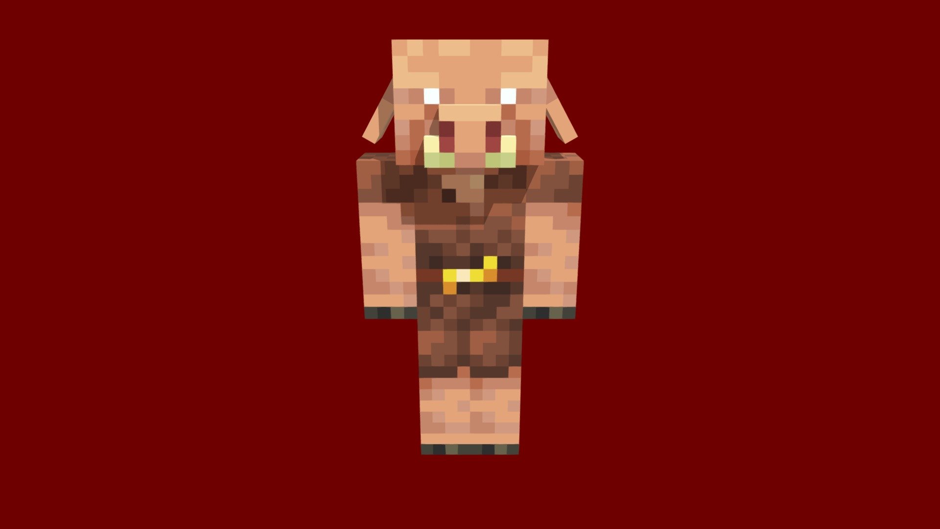 Piglin - Download Free 3D model by Clockman (1266shin) (@1266shin ...