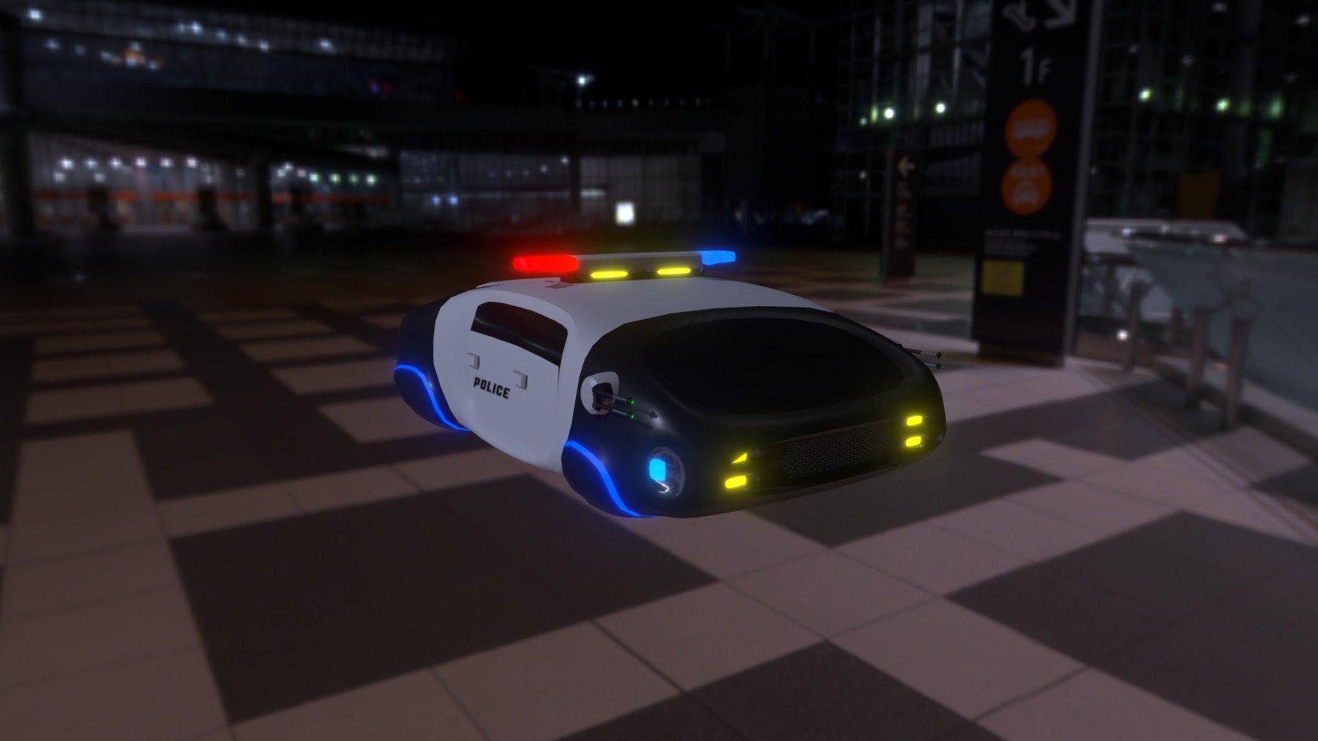 Hover Police Car - 3D model by Space Voyager 1701 (@StarStormer101 ...