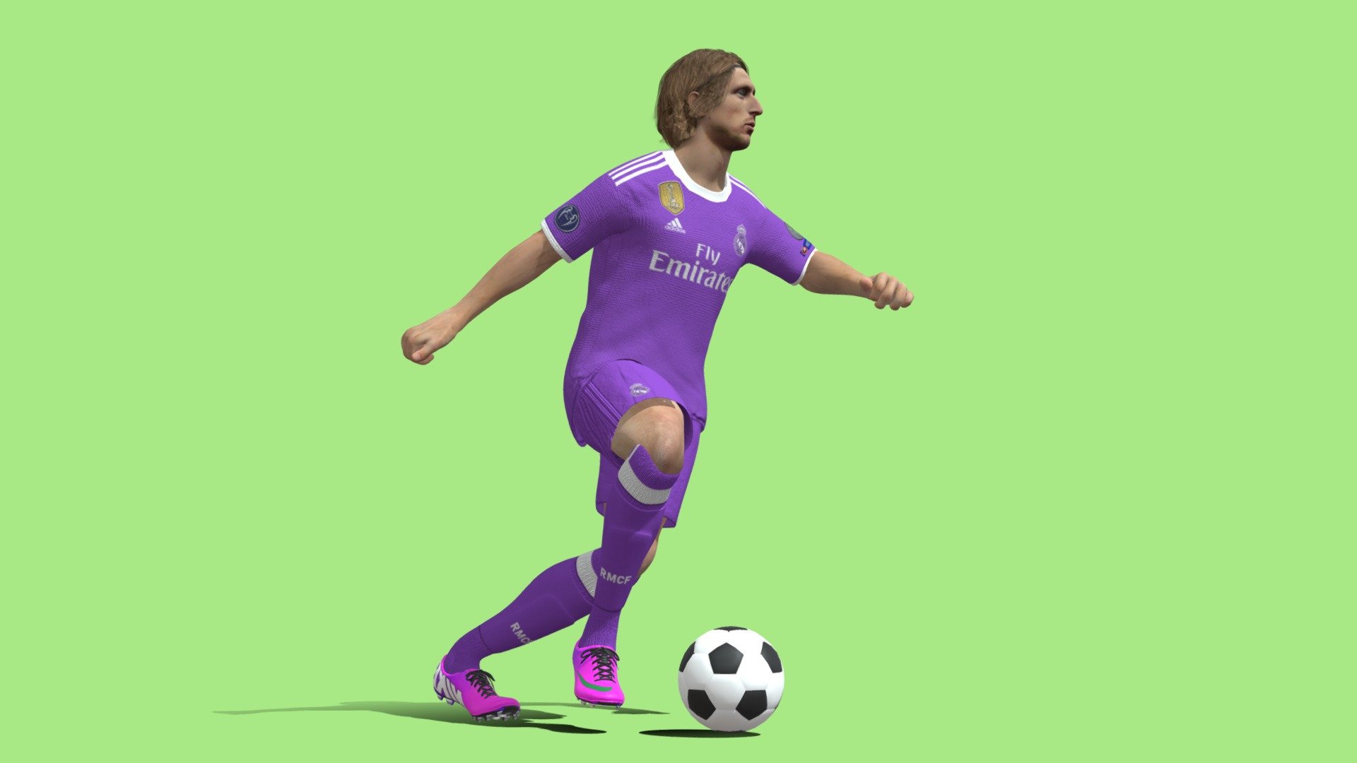 Modric Real Madrid 2016 - 3D model by 3dpassion.net [f22e28e] - Sketchfab