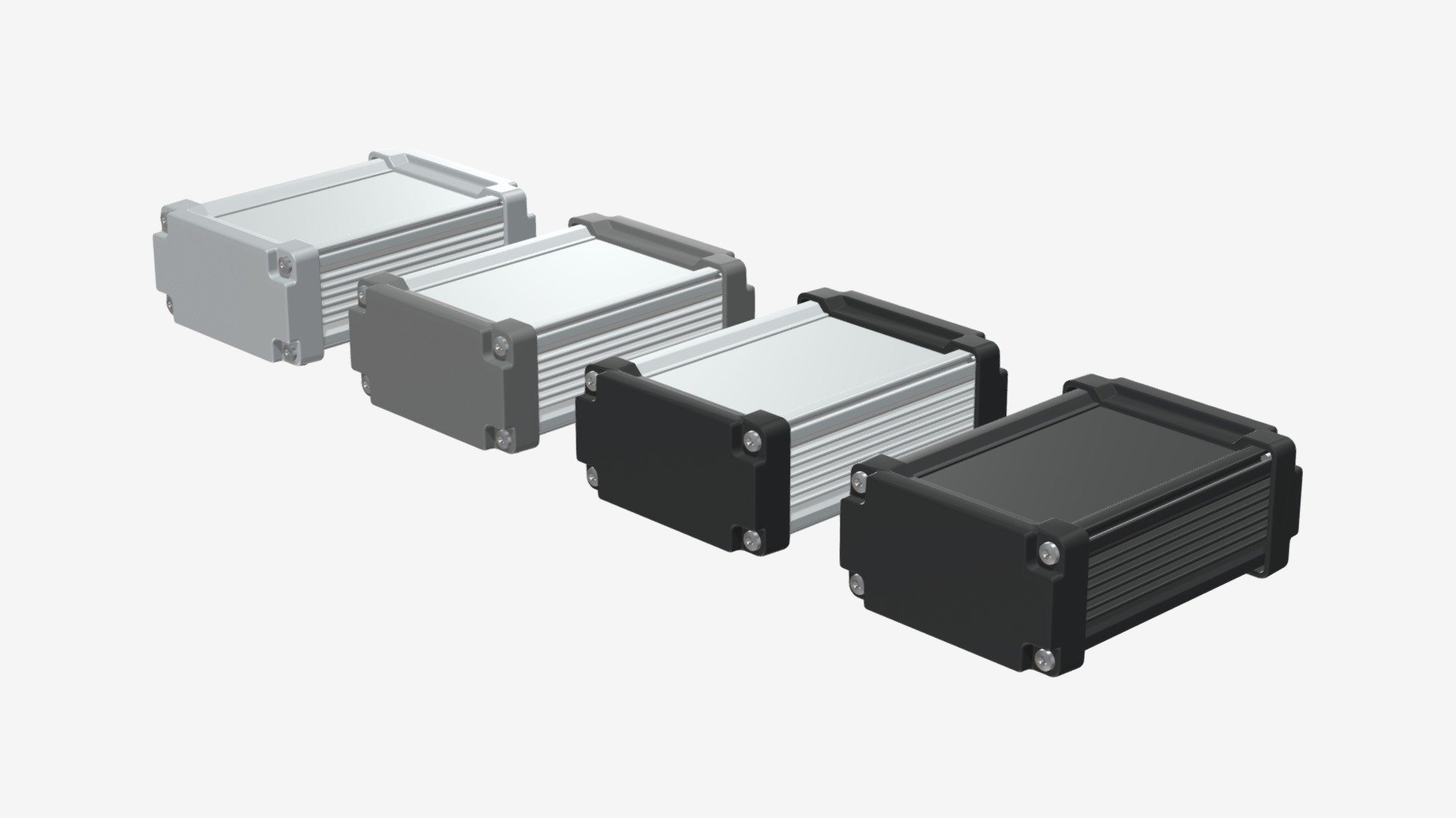 IP68 HEATSINK ALUMINUM ENCLOSURE - 4 color types - 3D model by ...