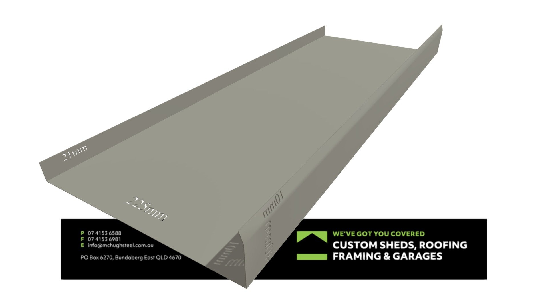 FLMS136GU McHugh Steel- No.136 Flashing Gully - 3D model by mchughsteel ...