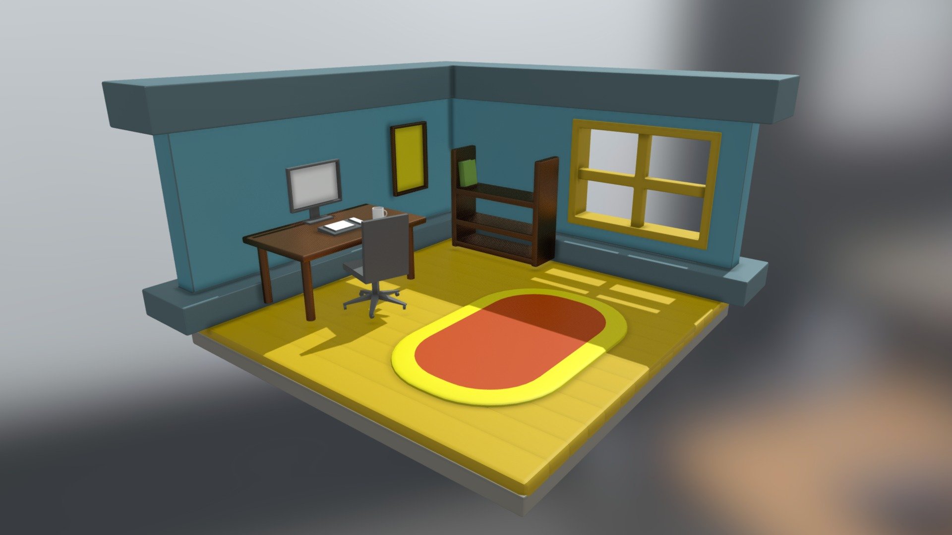 Cube Room - Download Free 3D model by Himank Agarwal ...