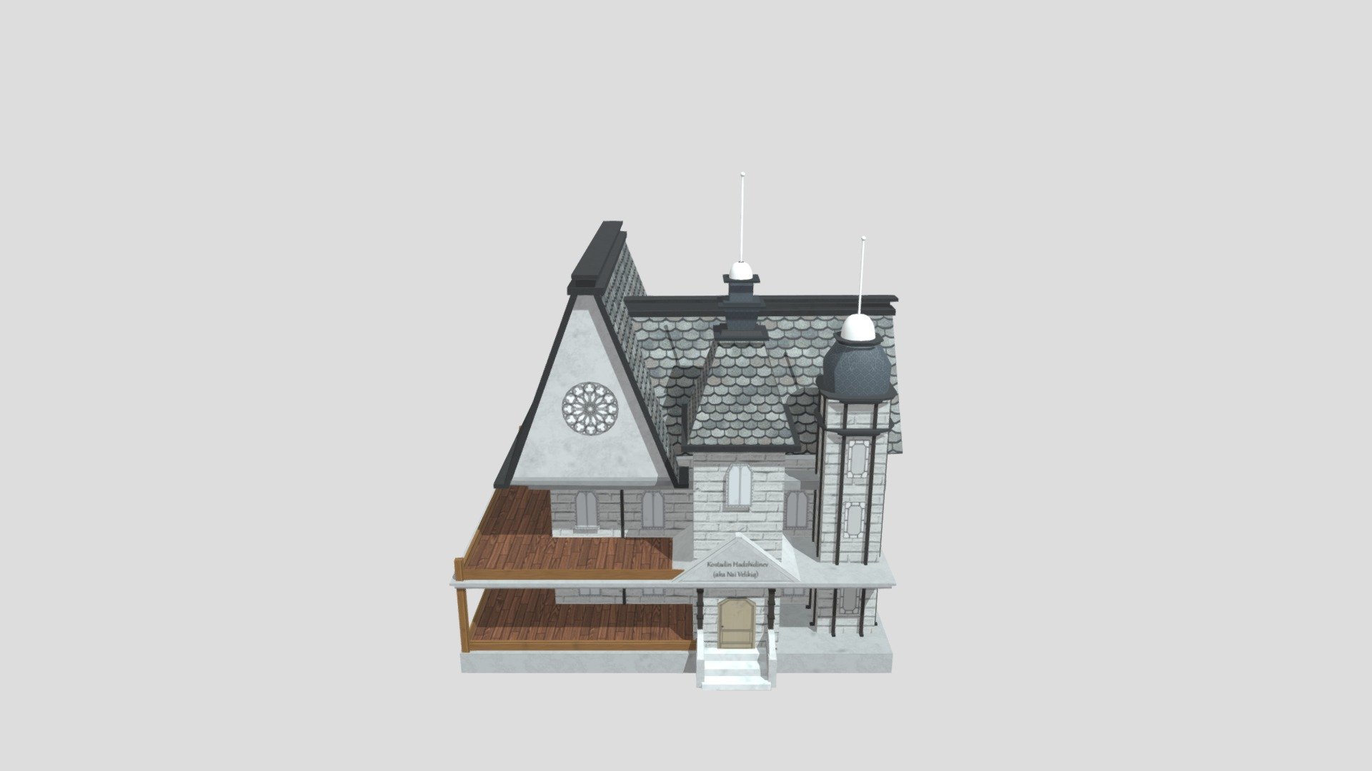 Gothic House - Download Free 3D model by kostadinh888 [f232d2c] - Sketchfab