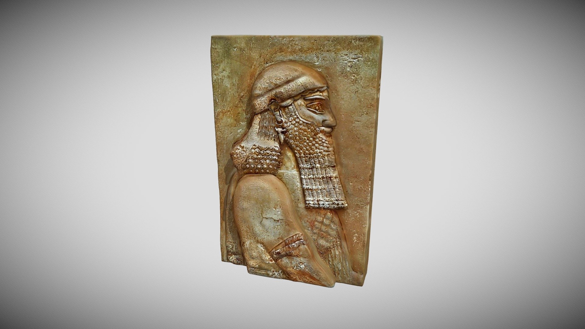 Assyrian king Sargon II - 3D model by Dr. Ali Salim (@ali.salim ...
