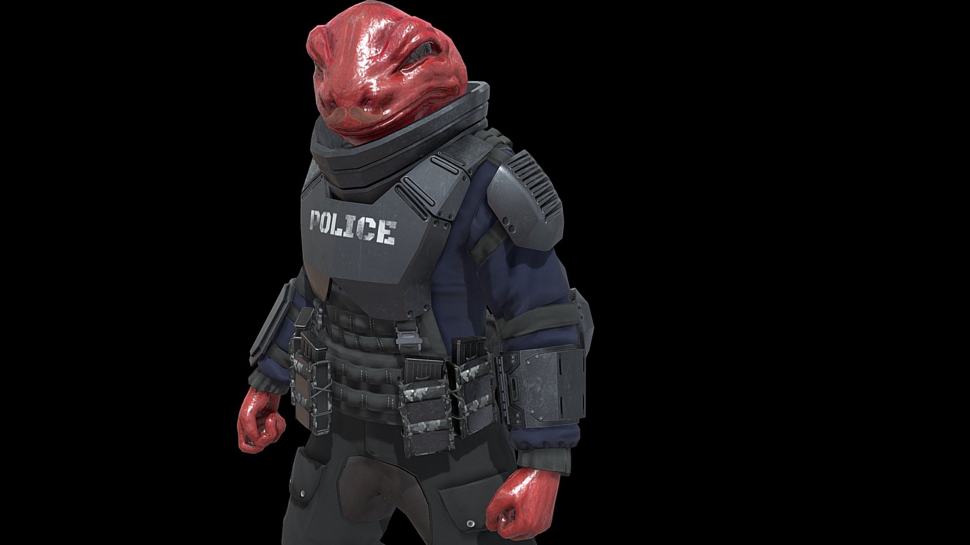 Police Frog - 3D model by UnrealAssets.io (@metacaptain) [f23658f ...