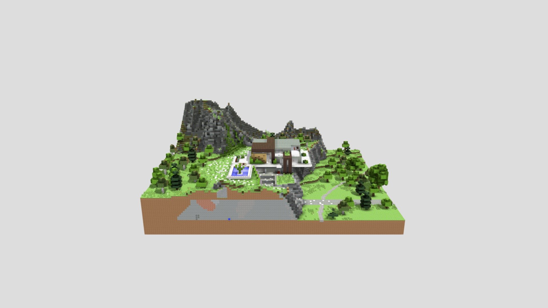 Small Modern House 6 Ariel - 3D model by bennyacc72 [f23685b] - Sketchfab