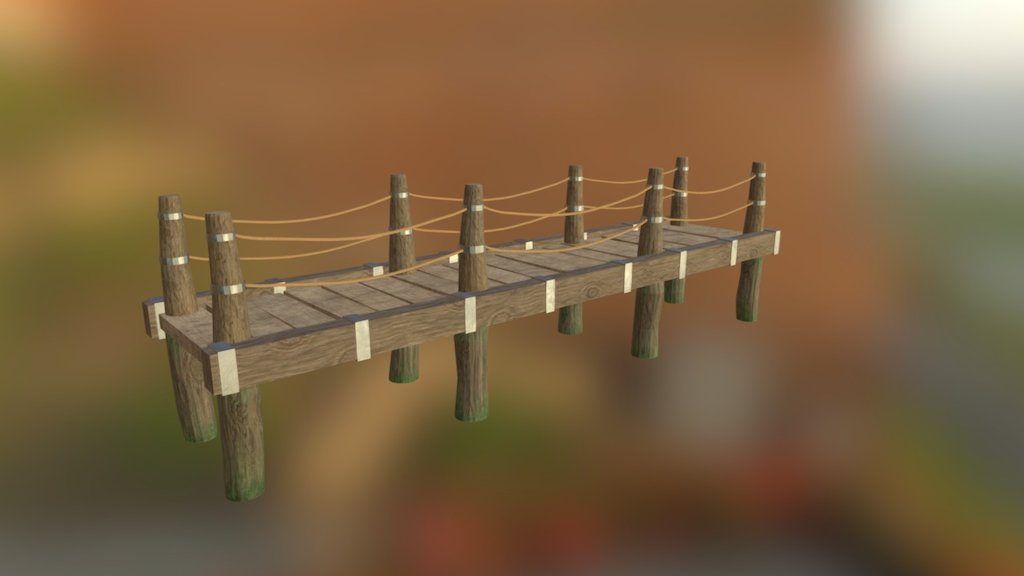 Wooden Bridge - 3D model by Alessio De Luca (@alessio.deluca) [f238ee7 ...