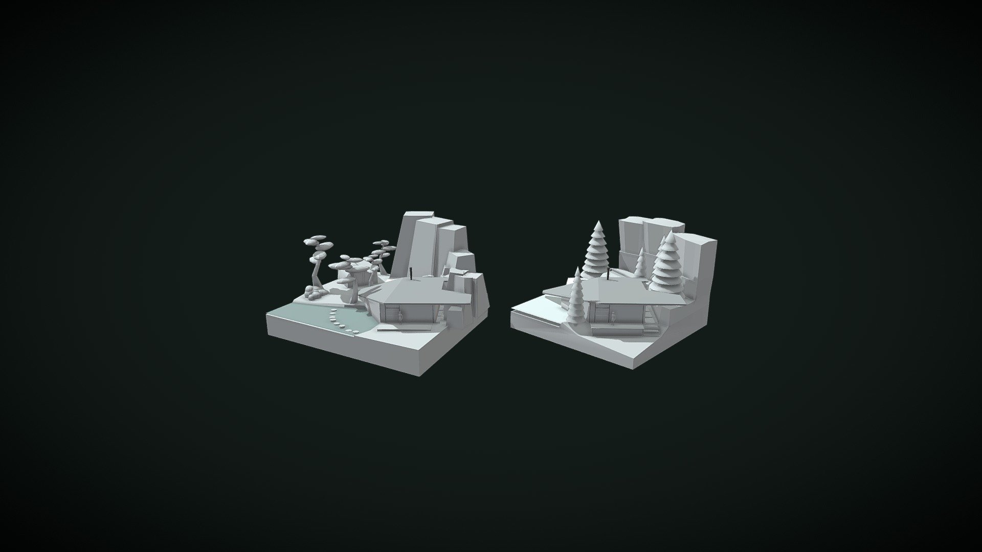 Eco_House - Blockout - 3D model by ninablomme [f2399f1] - Sketchfab
