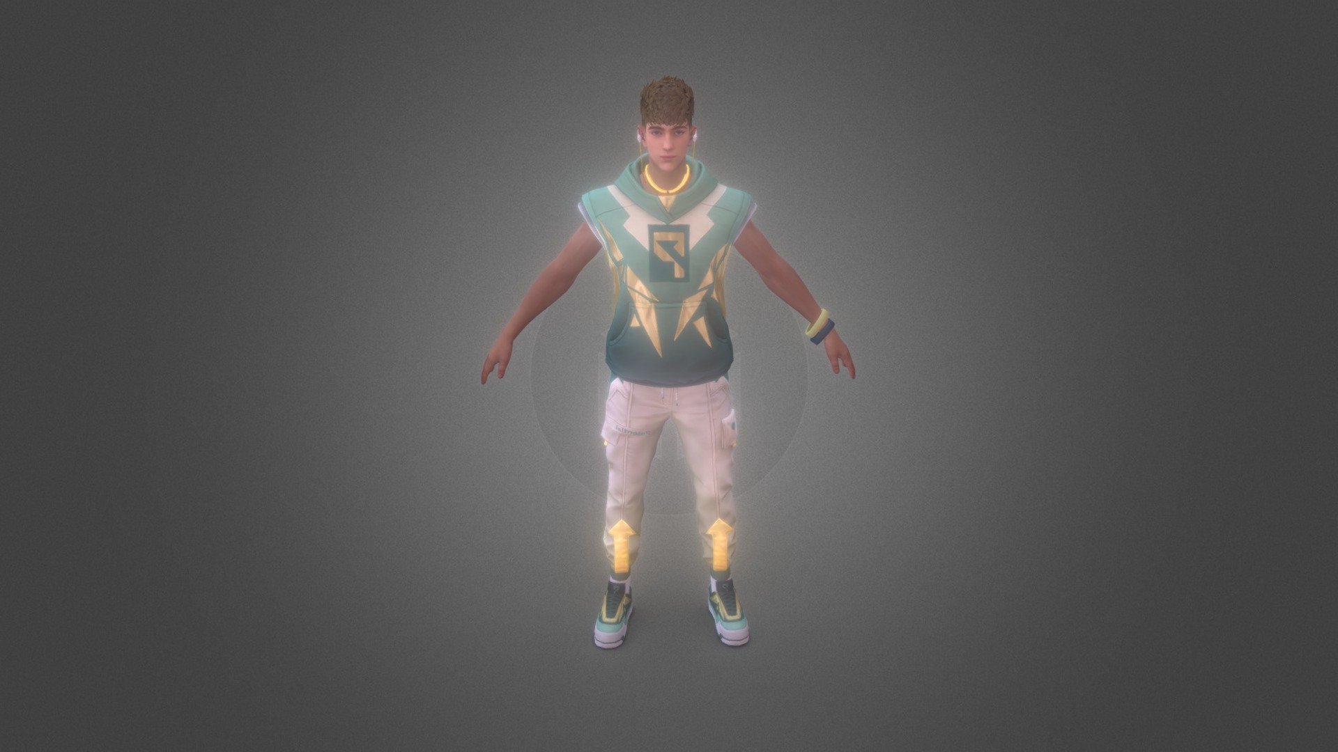 freefire new male 3d model by pace gaming ff - 3D model by PACE GAMING ...