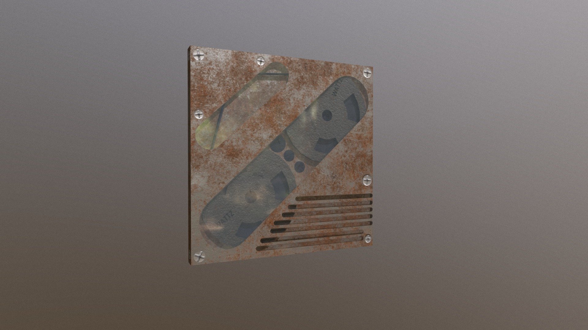 Holotape WATTZ Fallout 3 rusted - Buy Royalty Free 3D model by Thomas ...