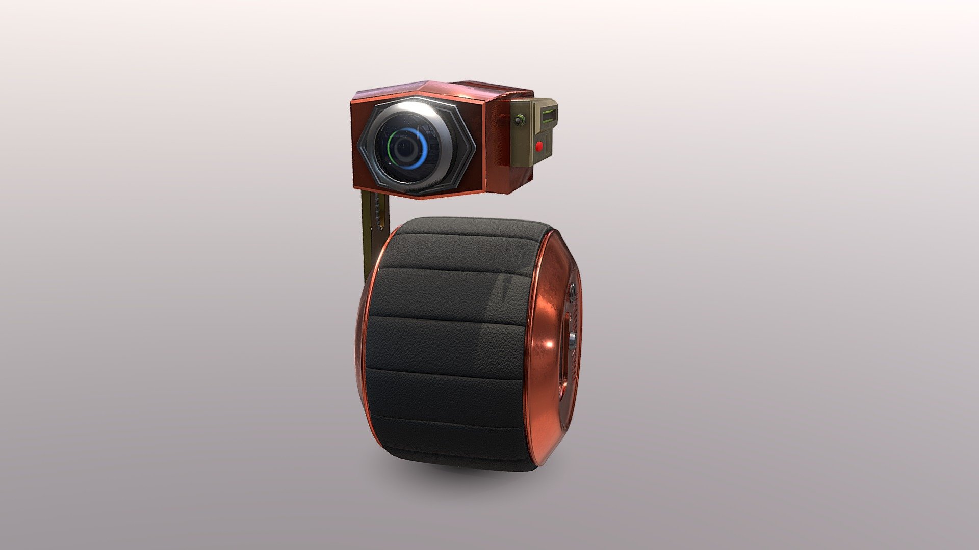 SciFi Single Wheel Robot - 3D model by Miguel Torres (@mysticmike369 ...