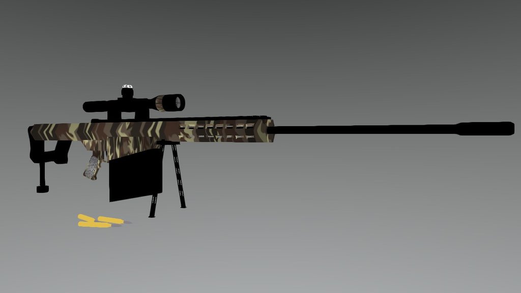 Barret Cal 50 - 3D model by Shadow (@andres20102008) [f24169d] - Sketchfab