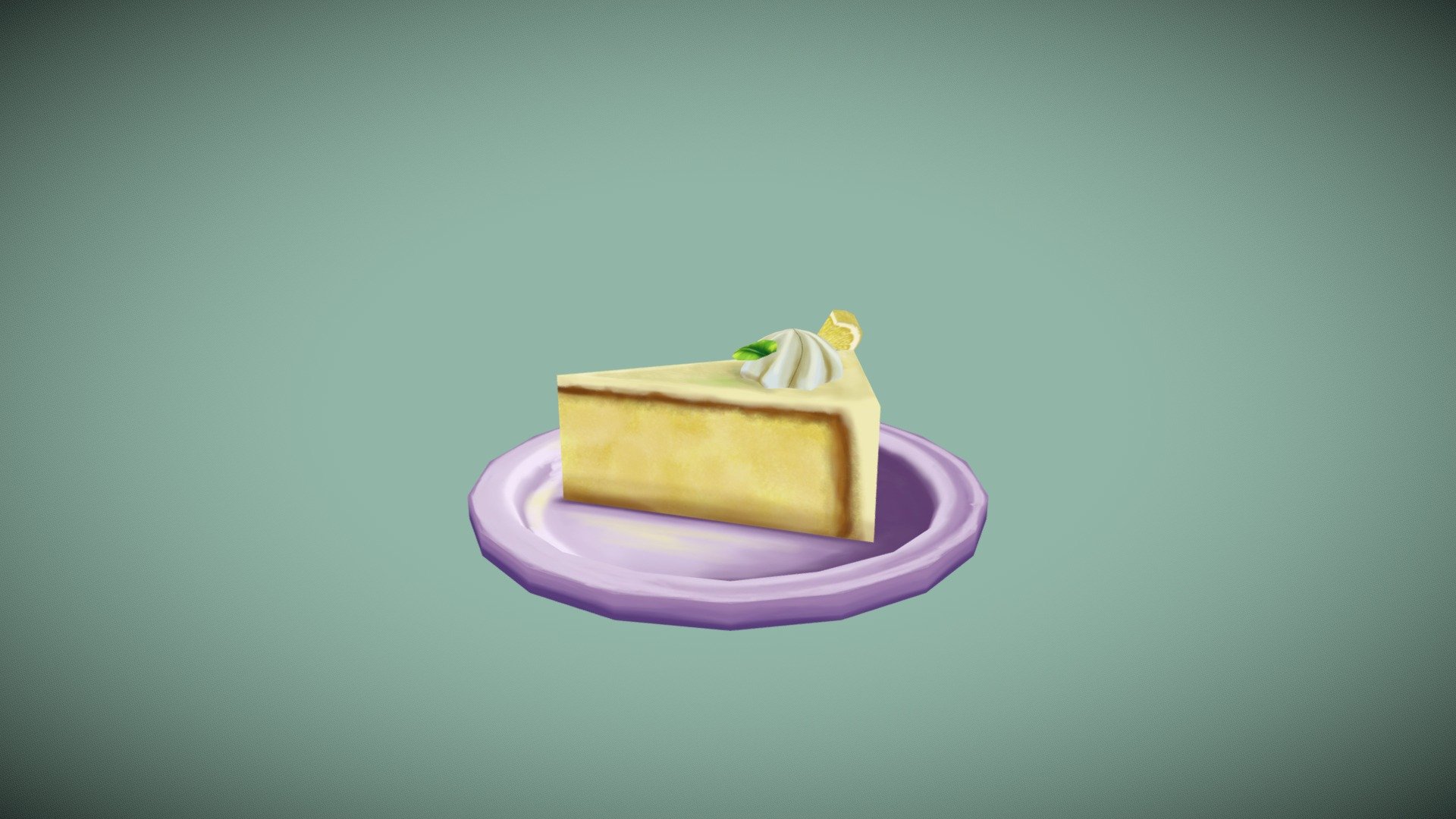 Lemon Cake - 3D model by erikammoore [f242a02] - Sketchfab