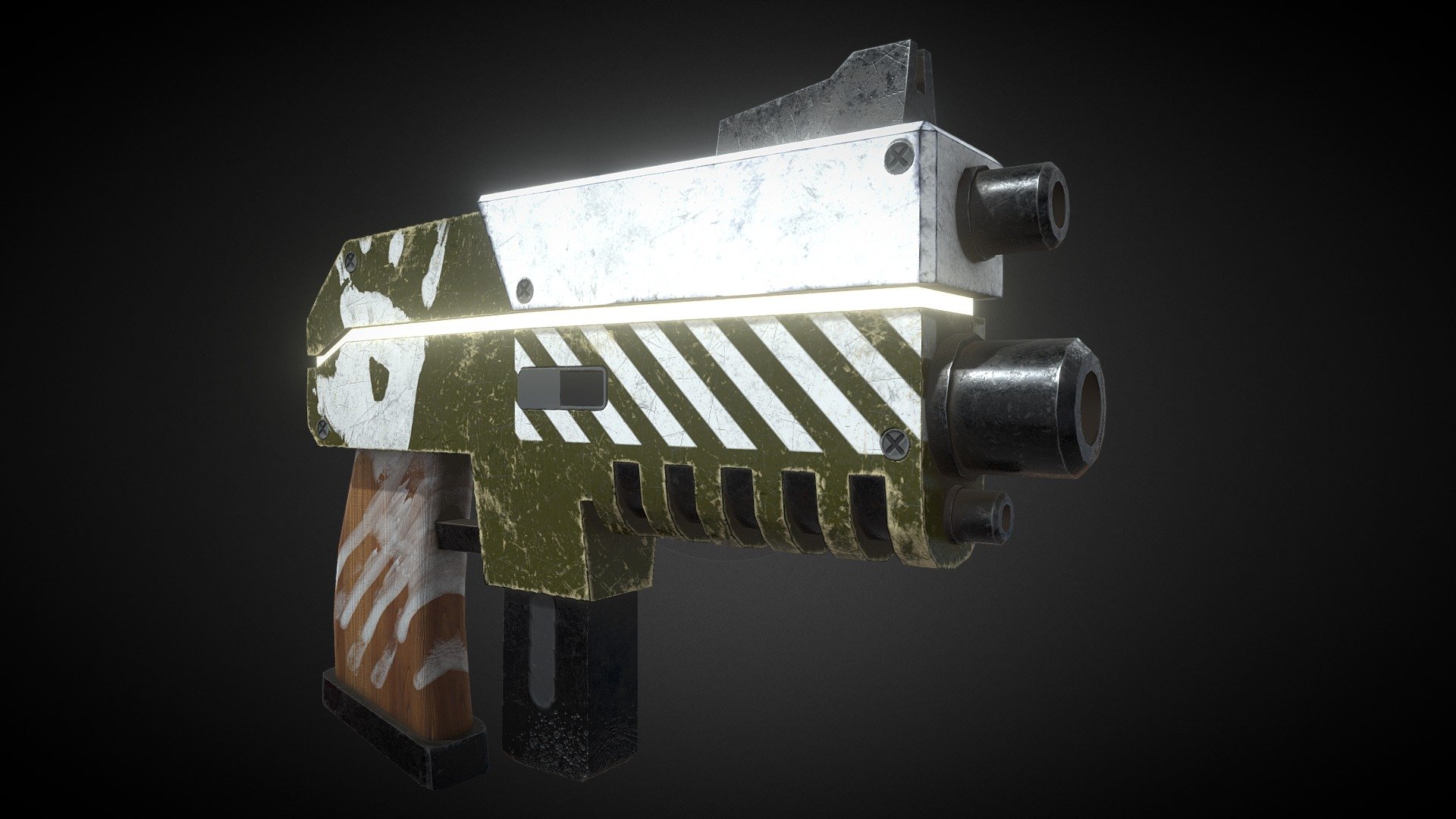 Simple Gun from Apocalyptic Zombie Universe - Download Free 3D model by ...