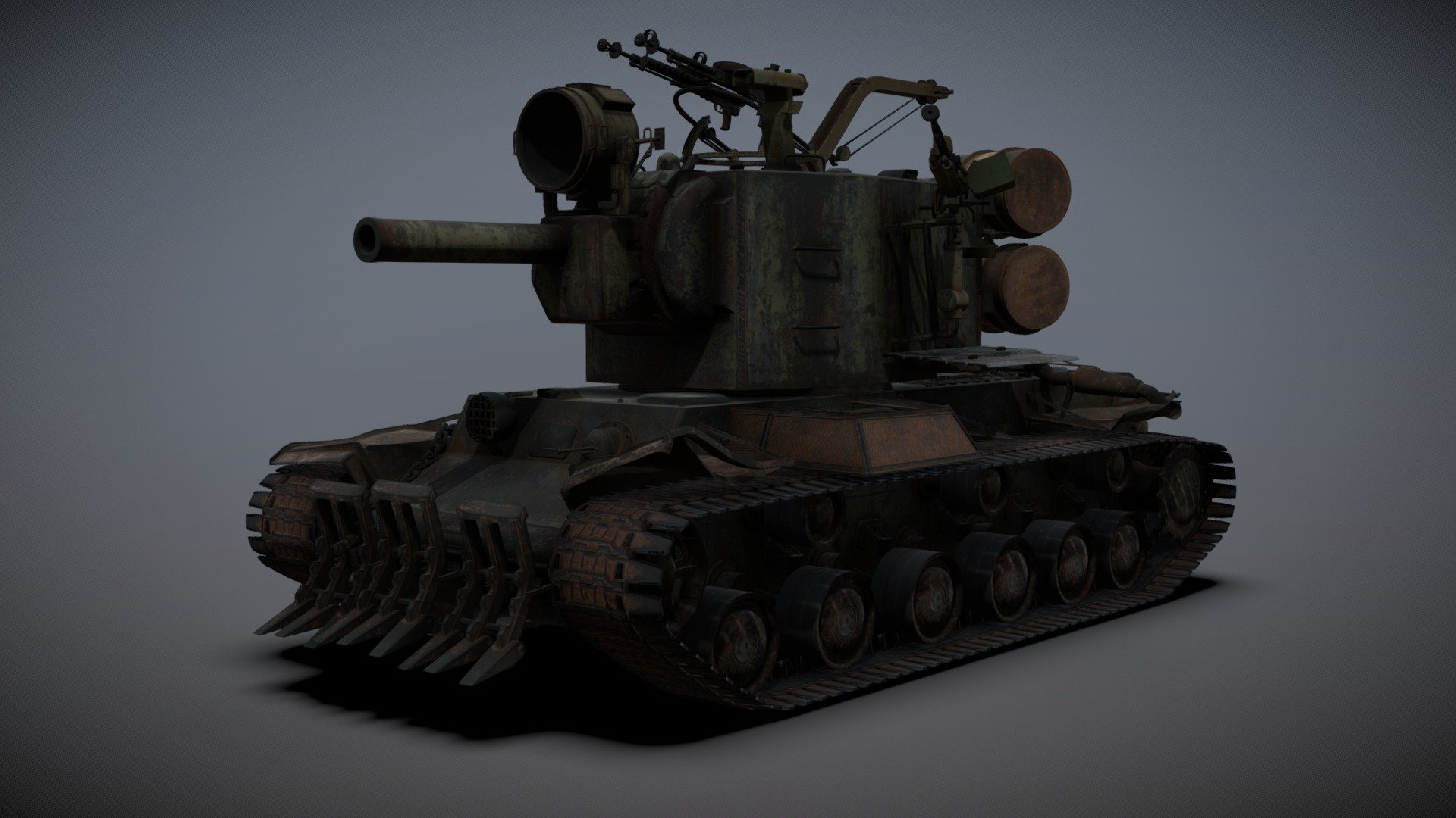 KV-2 Crimson Legion - Download Free 3D model by DubrovWorks [f2441de] - Sketchfab