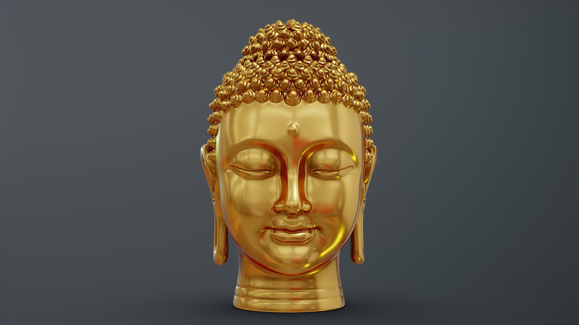Buddha Head Smooth - Buy Royalty Free 3D model by Eugene Korolev ...