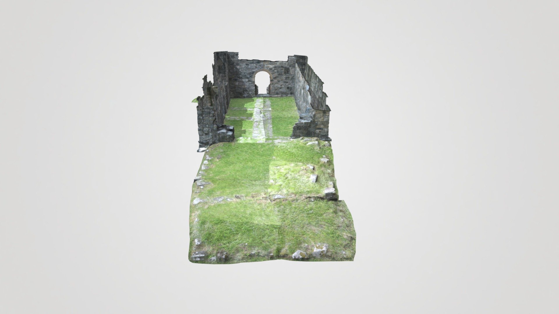 Holla kirkeruin - 3D model by Riksantikvaren [f244387] - Sketchfab