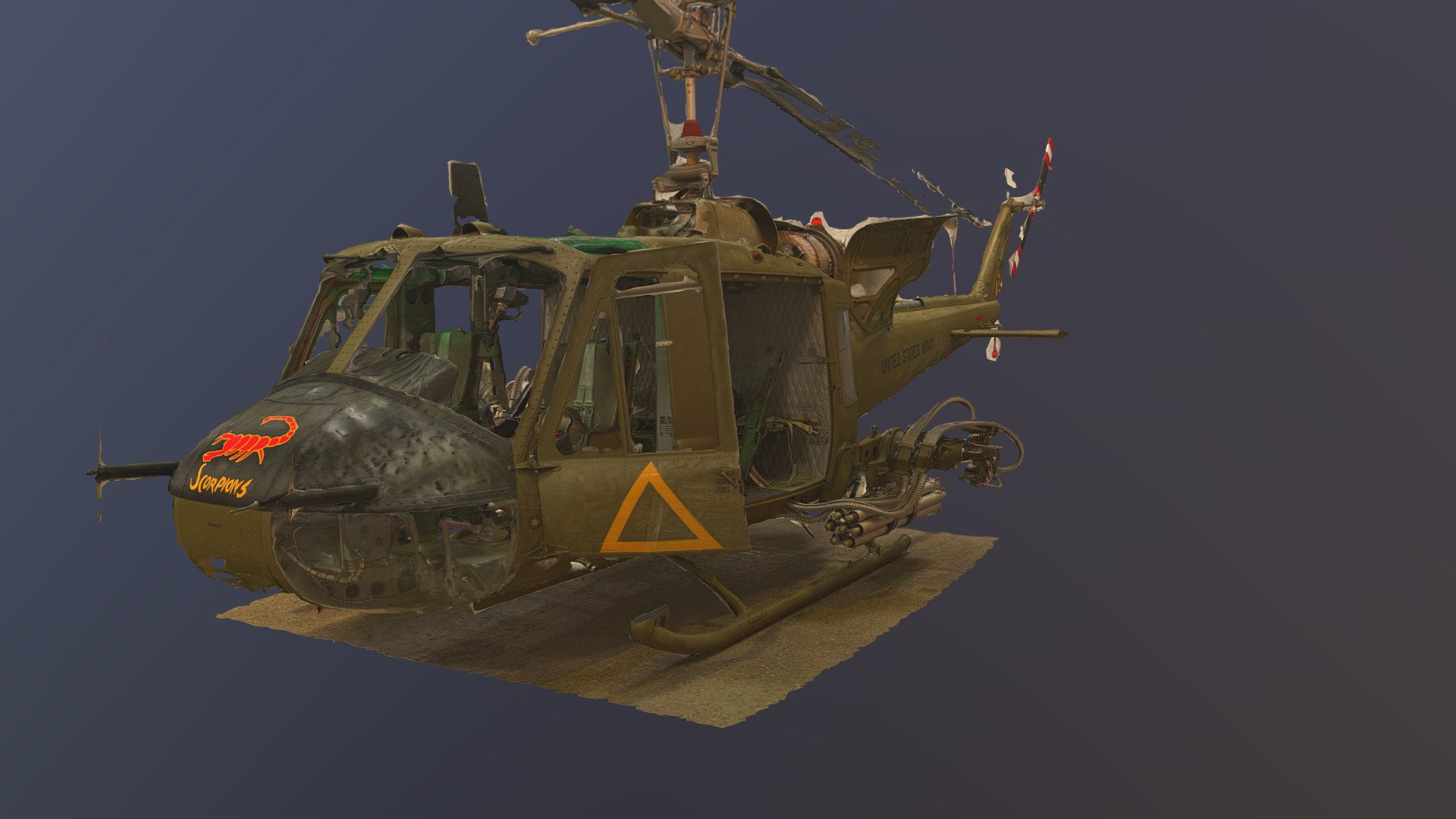 Bell UH-1B Iroquois "Heuy" - 3D model by peter54 [f2454ac] - Sketchfab