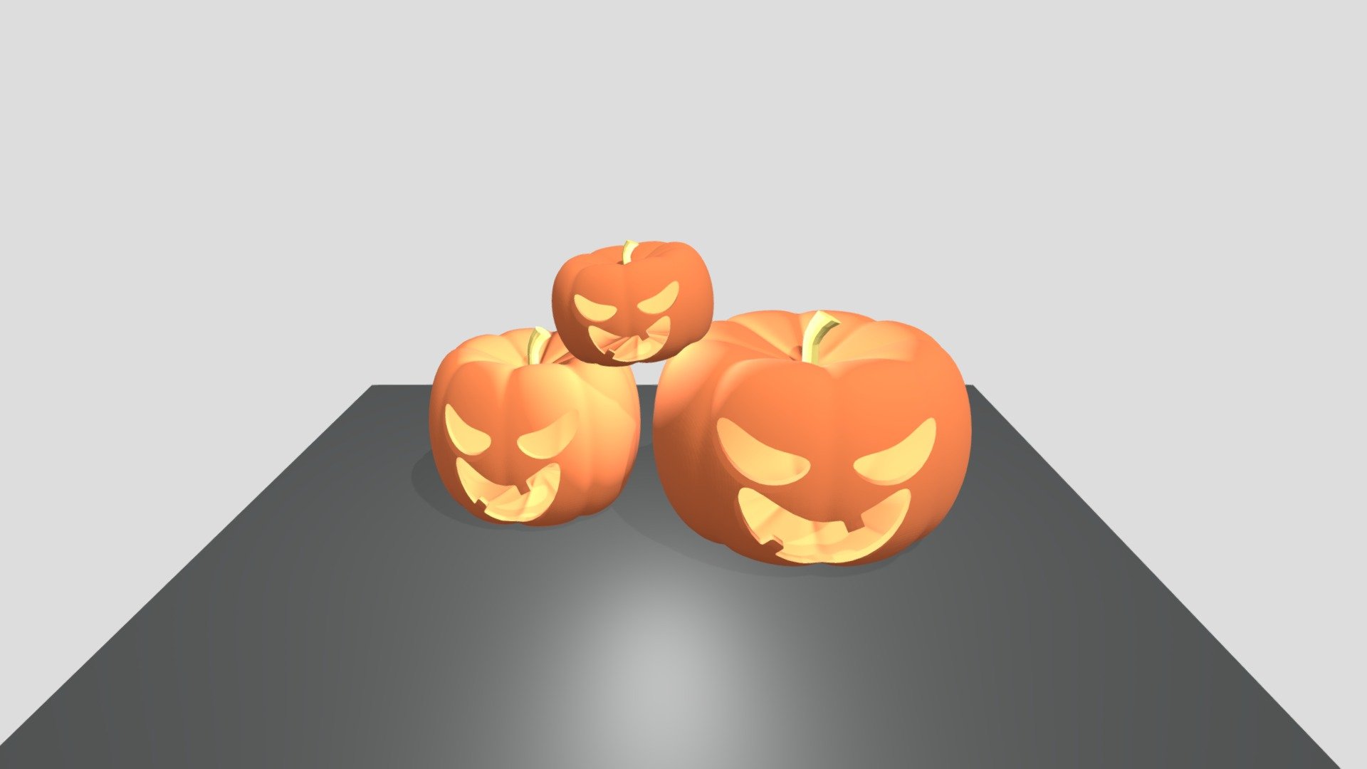 🎃 Three Pumpkins, Three-Dimensional Magic! 🎃 - Download Free 3D model ...