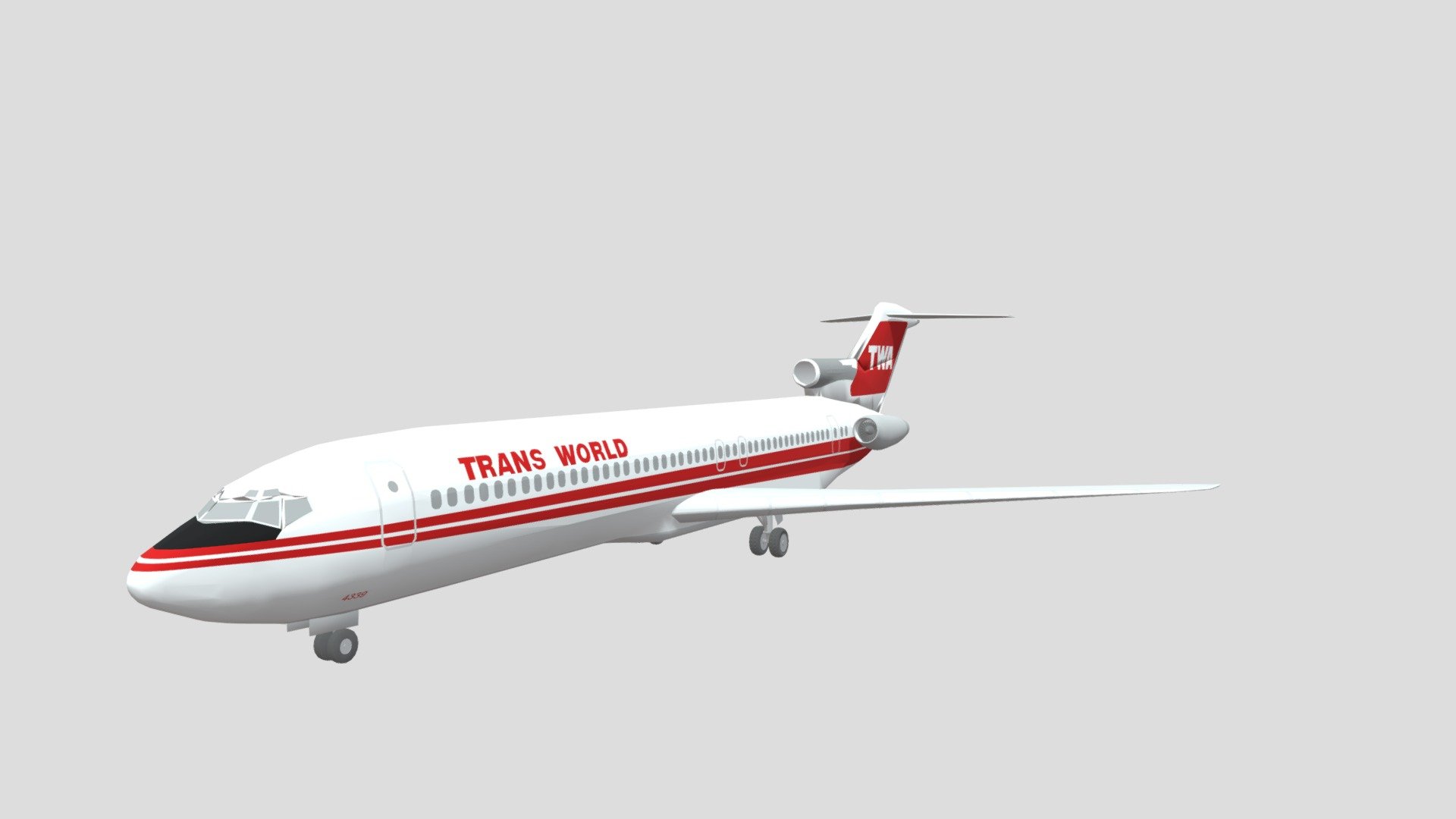 boeing 727 twa - Download Free 3D model by zairiq zairiq (@zairiqzairiq ...