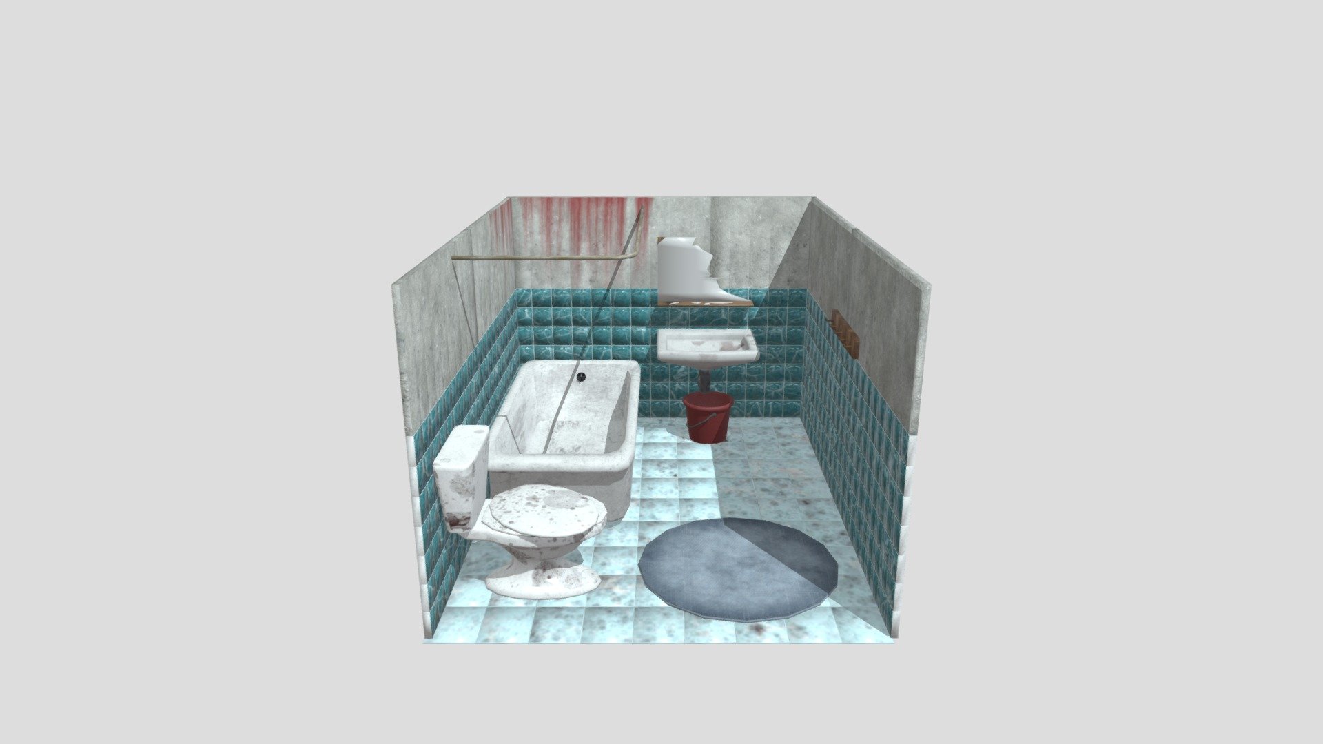 Bathroom Concept Design - 3D model by Gabriel Danescu (@GabrielDaniel) [f249085] - Sketchfab