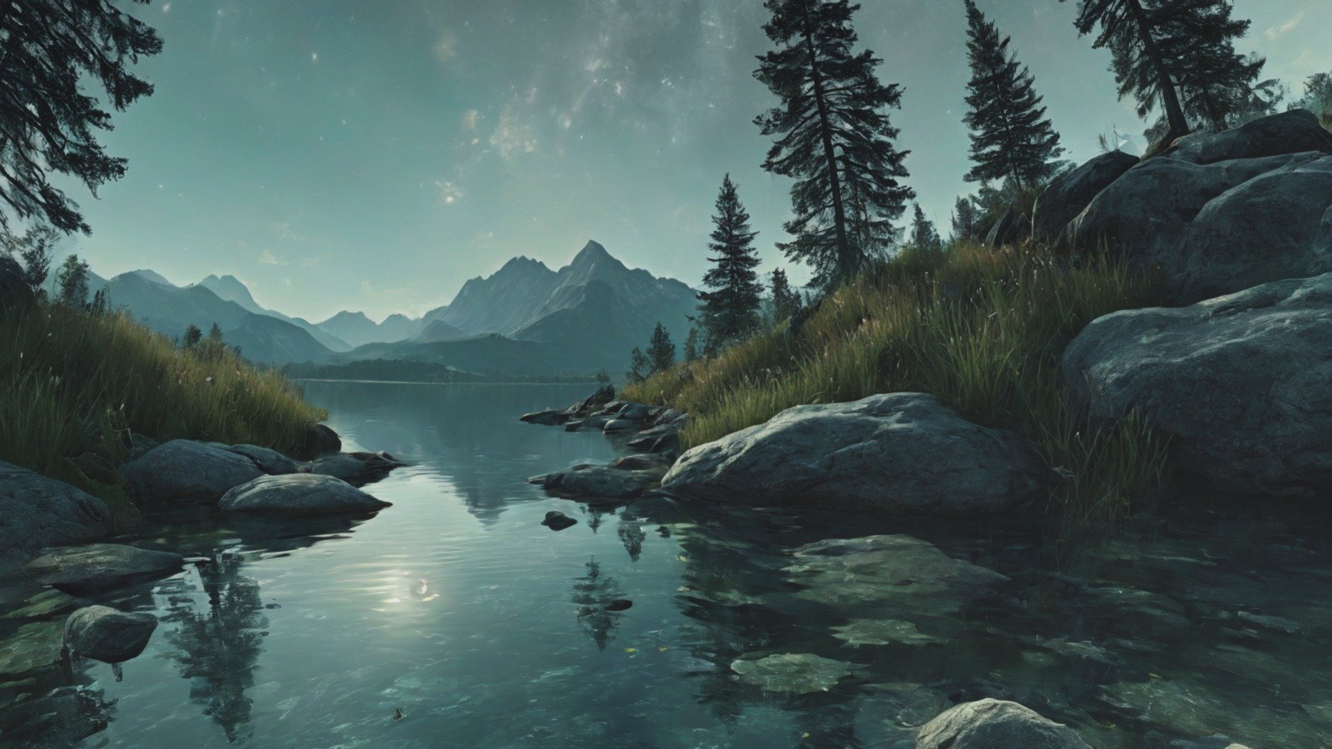 HDRI Night Time Skybox Landscape Panorama J - Buy Royalty Free 3D model ...