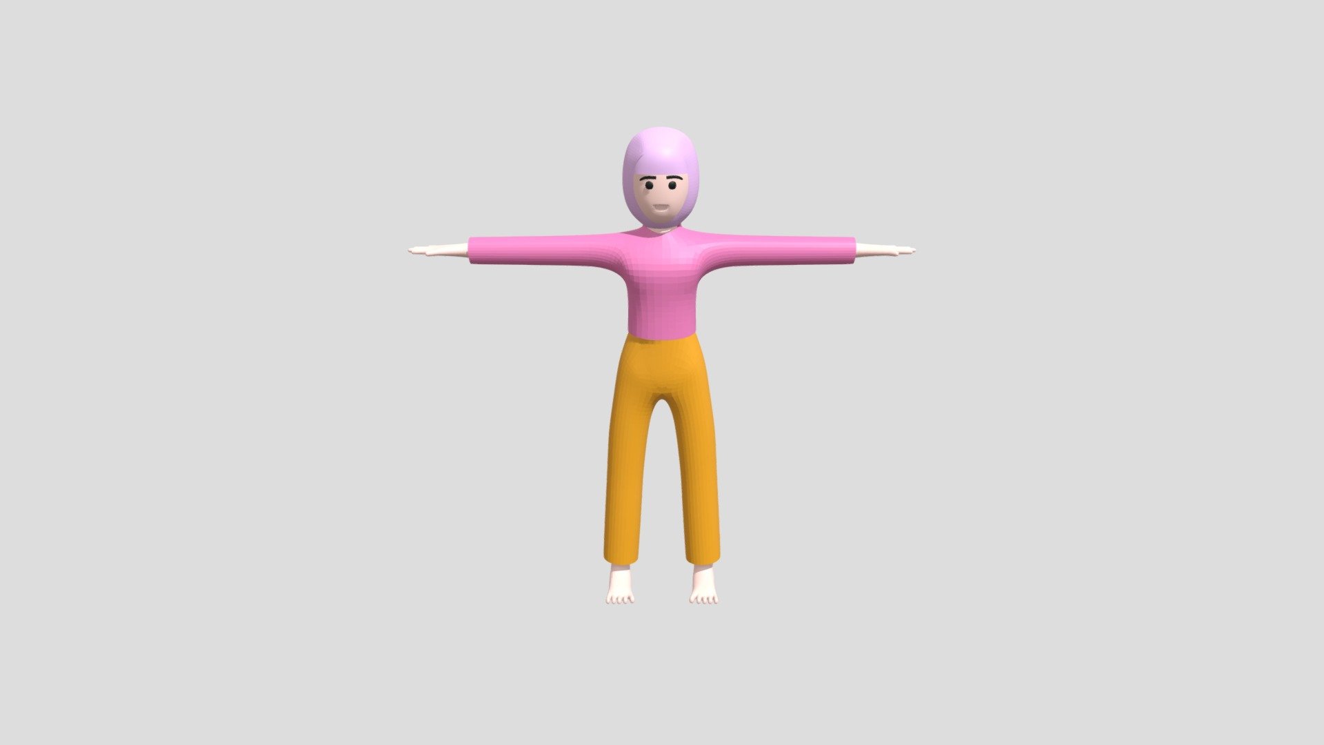Karakter Hijab Mograph - Download Free 3D model by y.o.g.x (@yogx ...