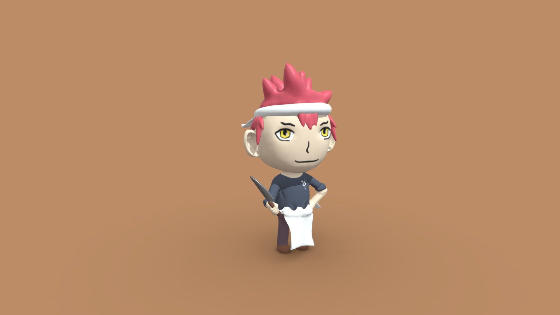 Yukihira Souma Chibi - 3D model by AndreuMiro [f24daad] - Sketchfab