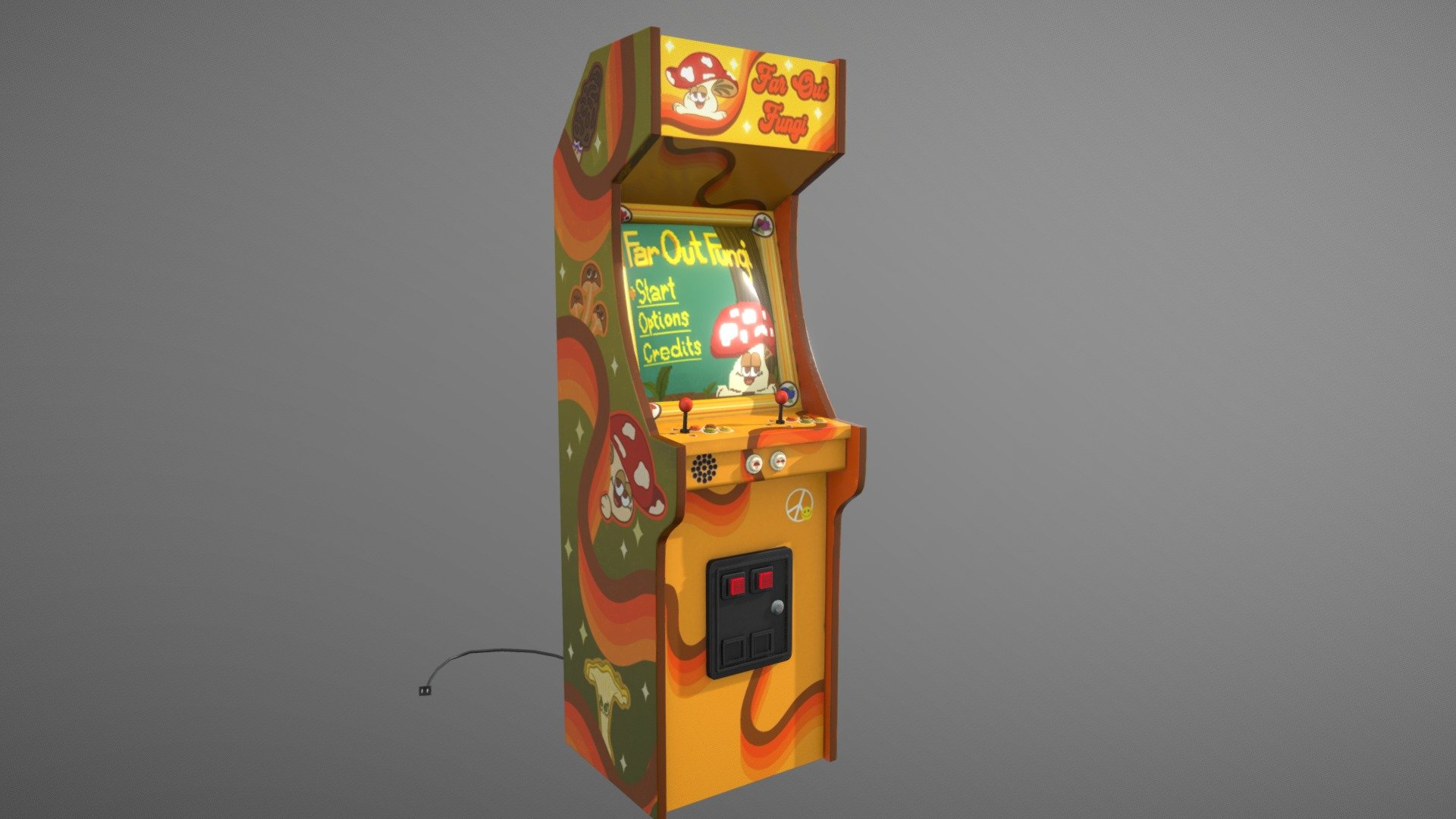 Arcade Cabinet Textured - 3D model by isabelledelgado [f24db60] - Sketchfab
