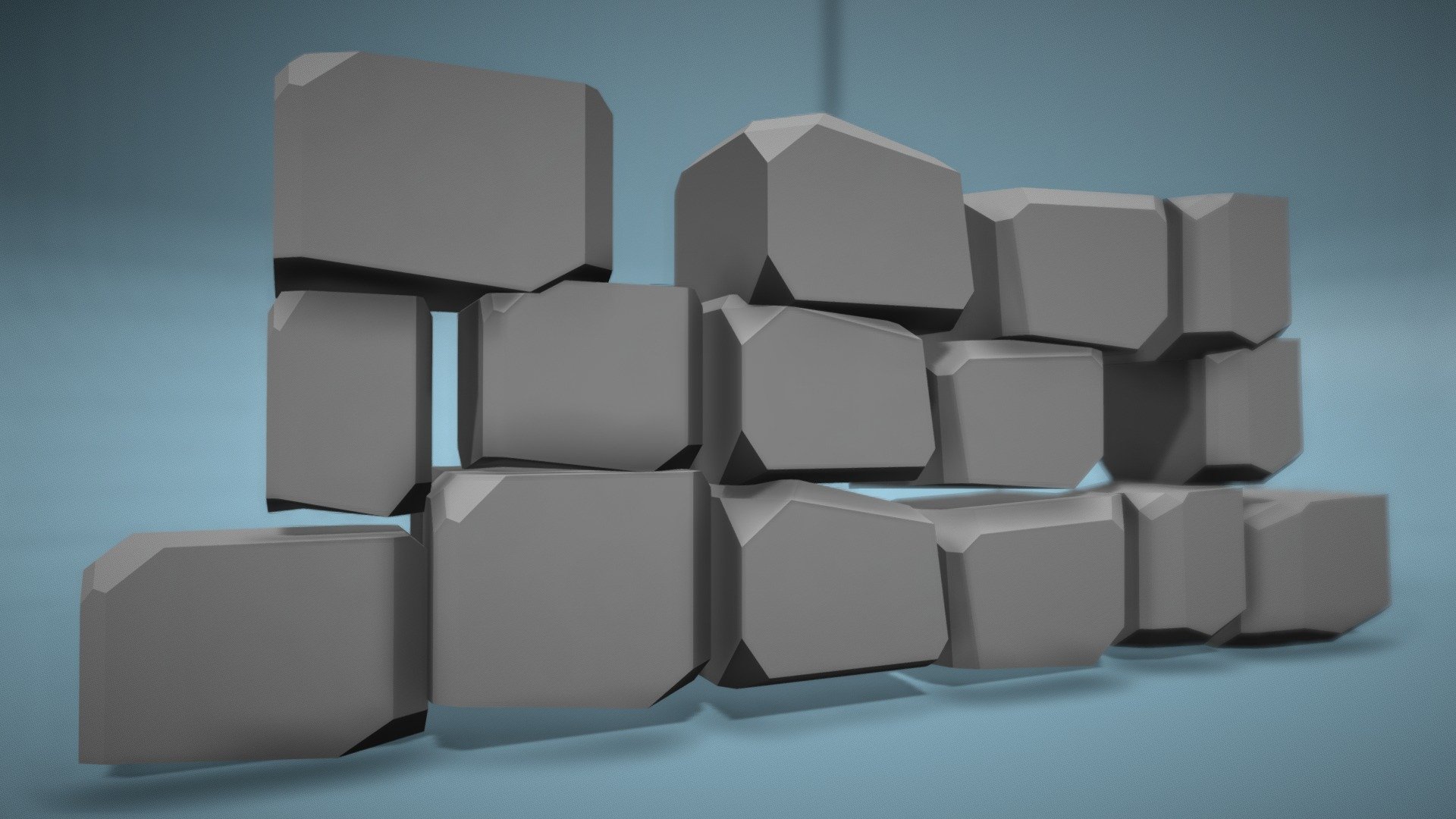 Low Poly Stone Wall - Download Free 3D model by JWNextGen [f25008d ...